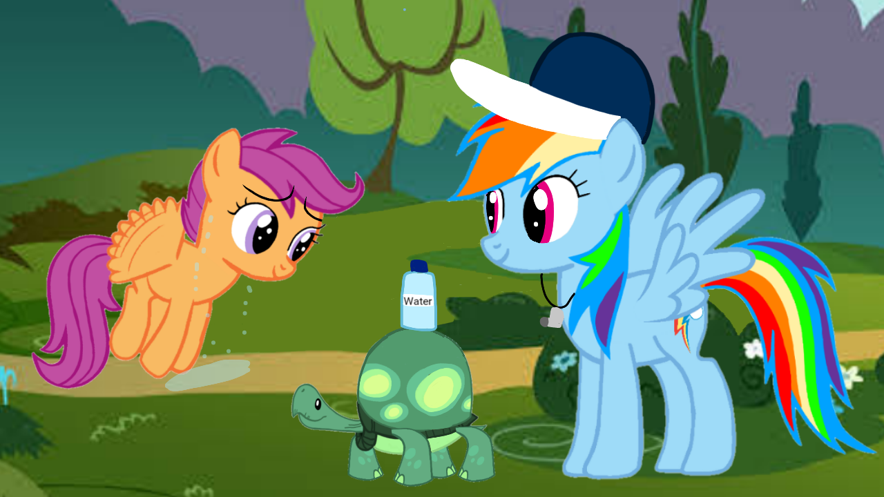 #2753928 - safe, artist:mlplary6, rainbow dash, scootaloo, tank ...