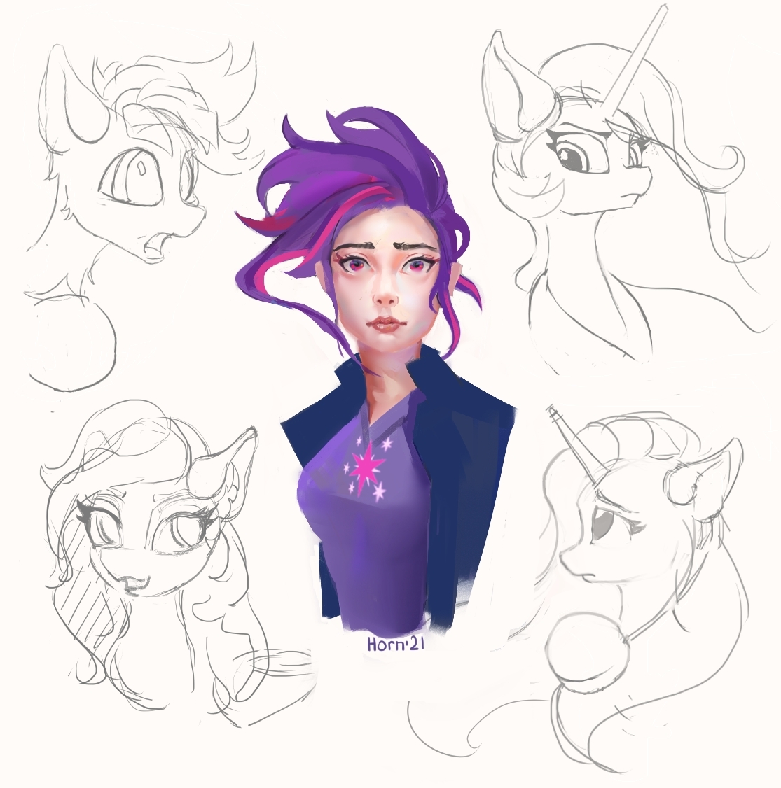 #2769945 - safe, artist:hornmlp, twilight sparkle, human, pony ...