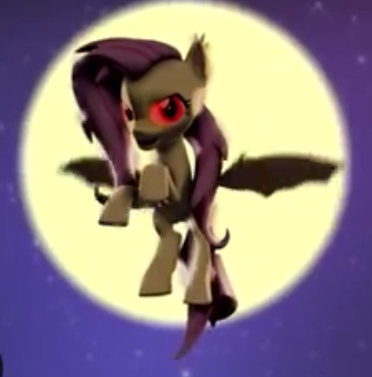#2559252 - safe, fluttershy, bat pony, 3d, bat ponified, evil ...
