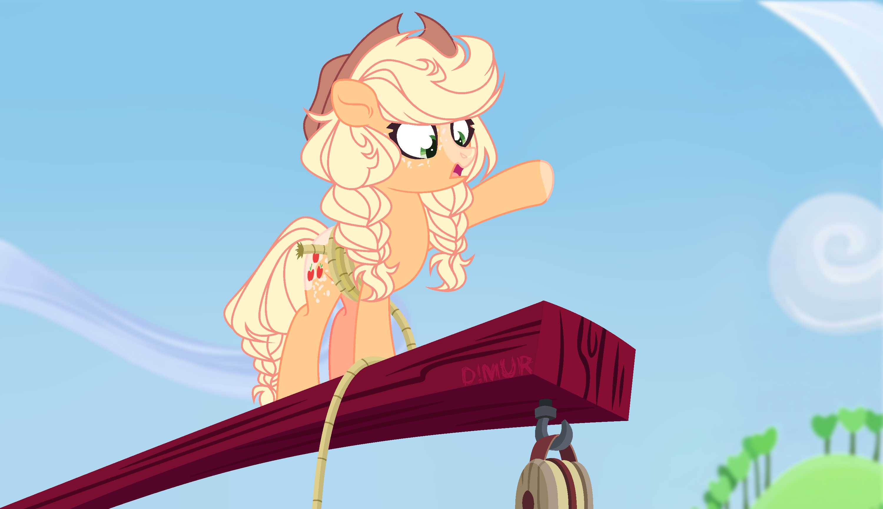 #2593880 - safe, artist:dianamur, applejack, pony, applejack's "day ...