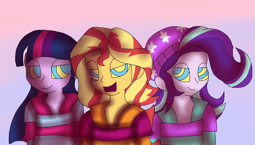 #2611393 - safe, artist:artsymlp12, starlight glimmer, sunset shimmer ...