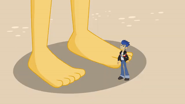 #2616526 - safe, artist:a giant woman, flash sentry, sunset shimmer ...