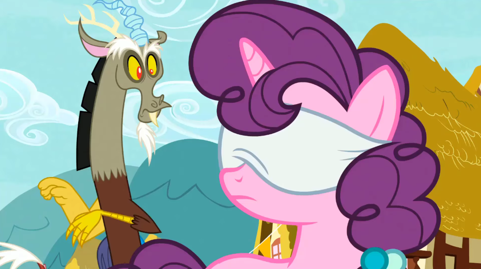 #2662530 - safe, screencap, discord, sugar belle, draconequus, pony ...