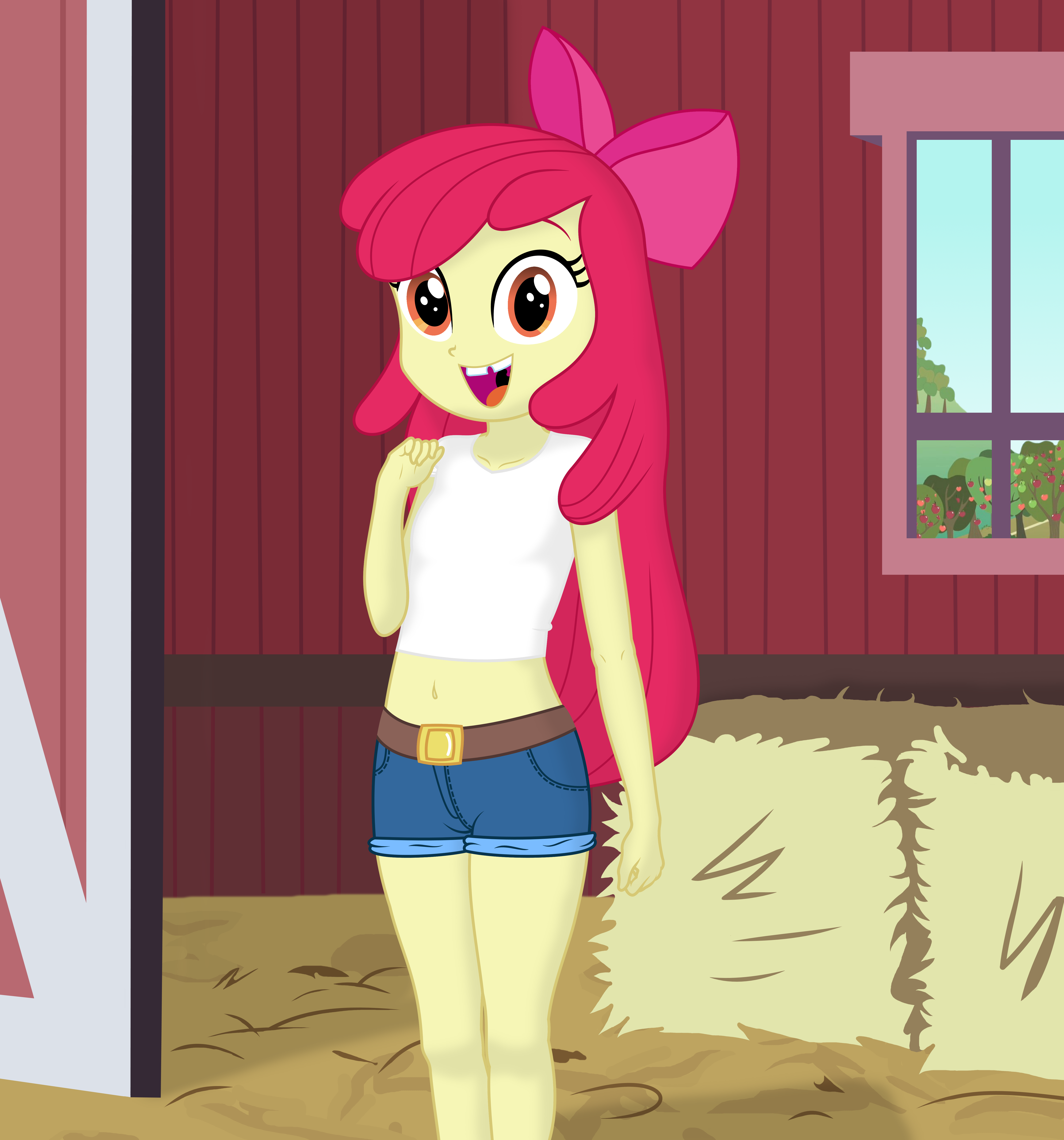 #2683889 - safe, artist:dtavs.exe, apple bloom, equestria girls, g4 ...