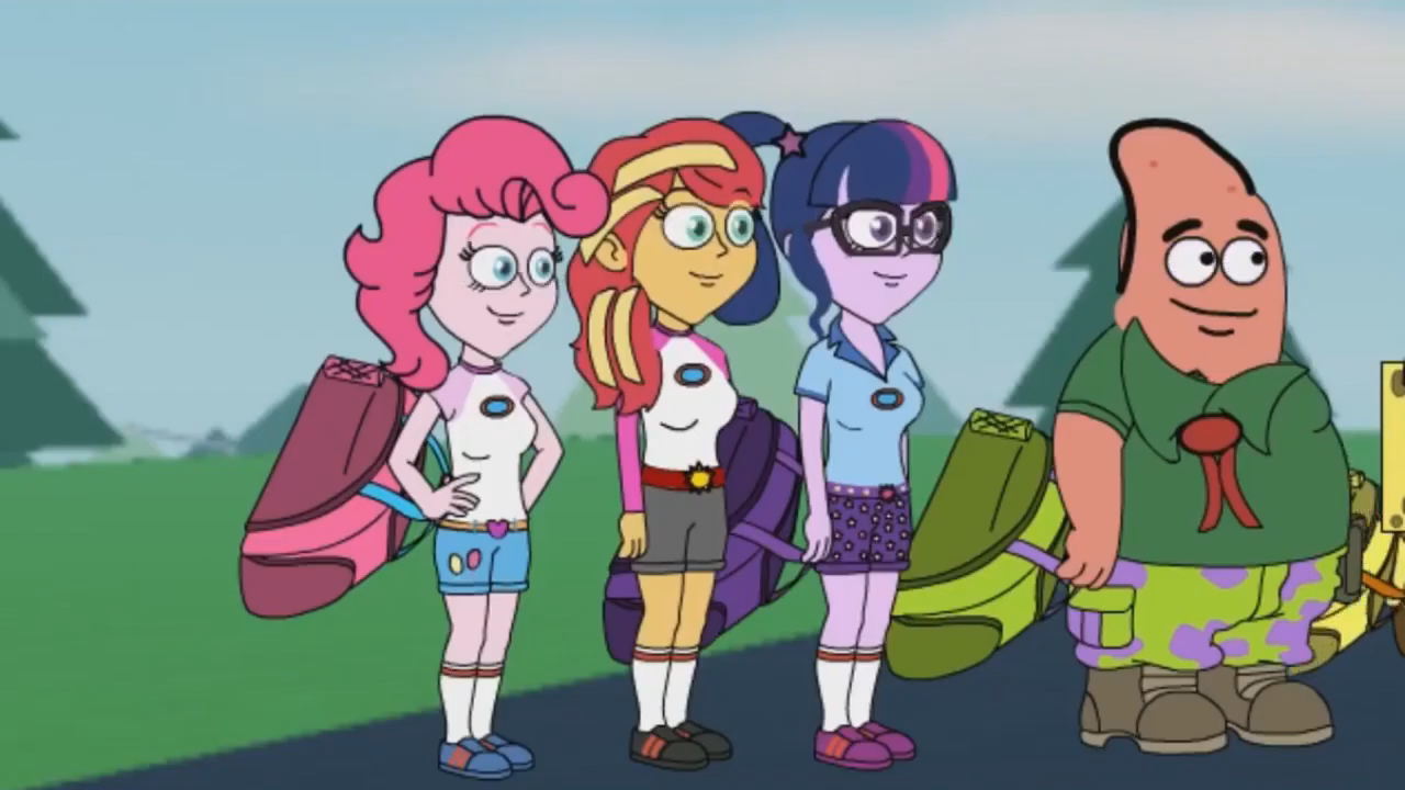 #2781990 - safe, pinkie pie, sci-twi, sunset shimmer, twilight sparkle ...