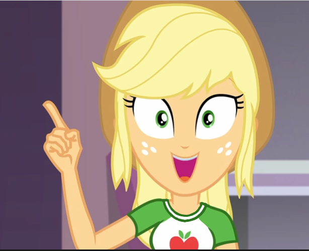 #2777029 - safe, edit, edited screencap, screencap, applejack, human ...