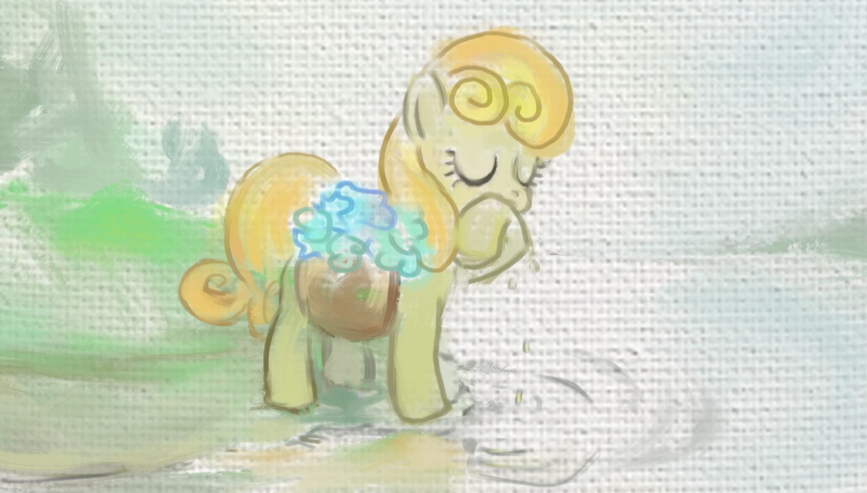 #2795630 - safe, anonymous artist, junebug, drinking, flower, simple ...