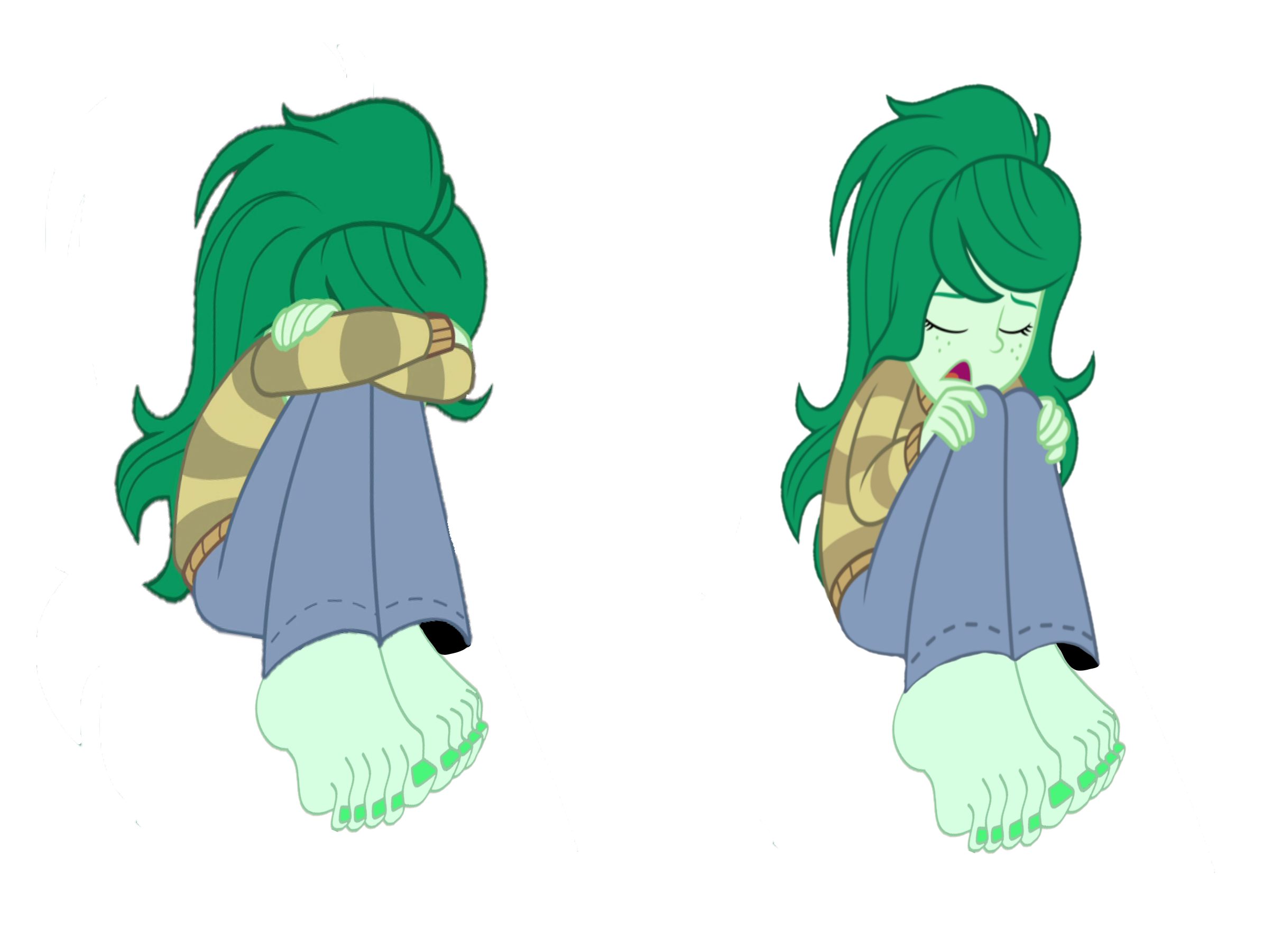 #2958368 - safe, artist:ewie2002, wallflower blush, human, equestria ...