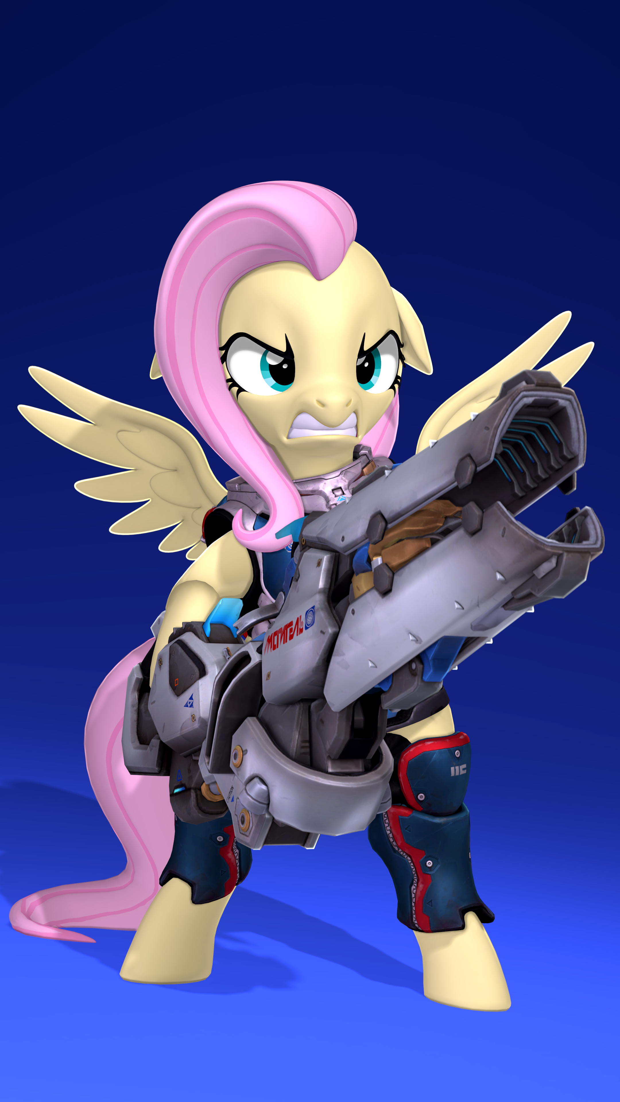 #2965222 - safe, artist:owlpirate, fluttershy, pegasus, pony, g4, 3d ...