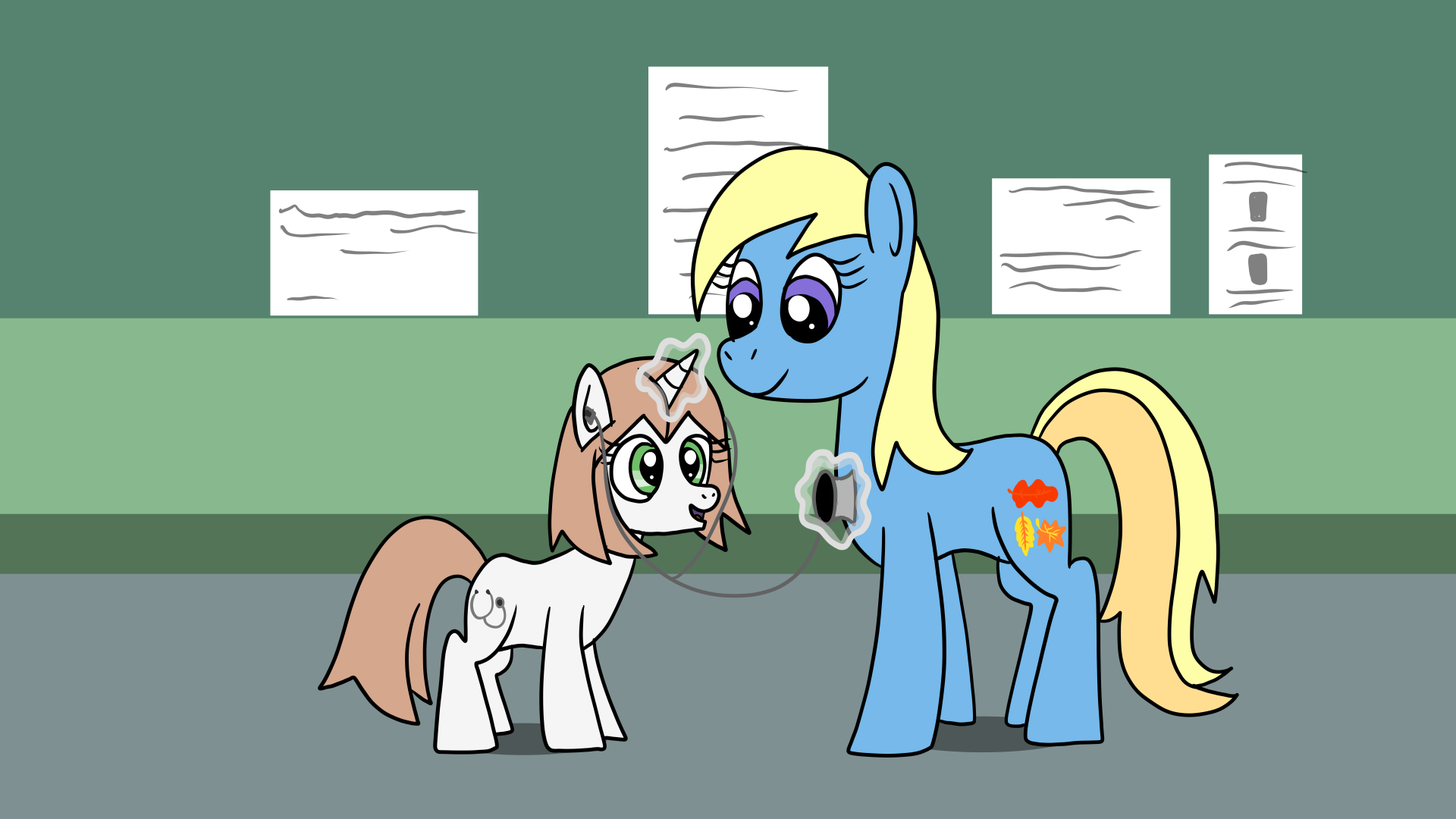 #2958837 - safe, artist:platinumdrop, oc, oc only, oc:autumn skye, oc:healing touch, female ...