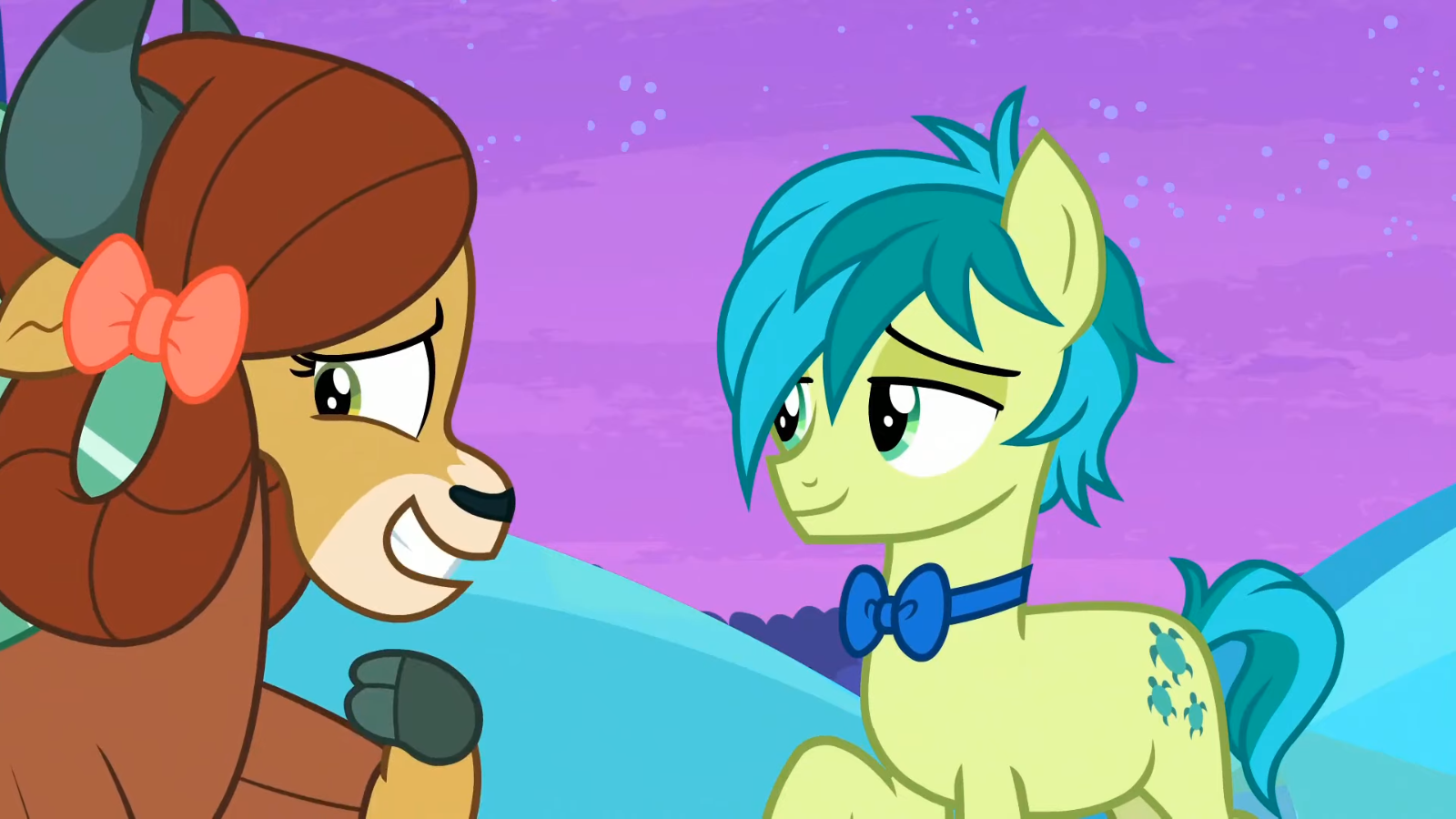 #2959121 - safe, screencap, sandbar, yona, earth pony, pony, yak, she's ...