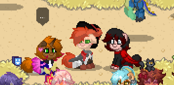 #2973138 - safe, cat, pony, pony town, nora valkyrie, roman torchwick, ruby rose, rwby - Derpibooru