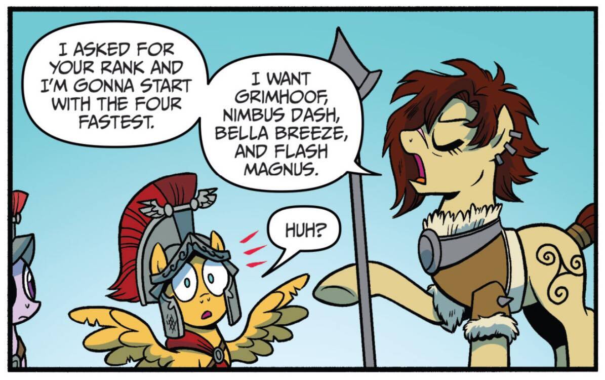 #2977376 - safe, artist:brenda hickey, idw, flash magnus, nimbus dash ...