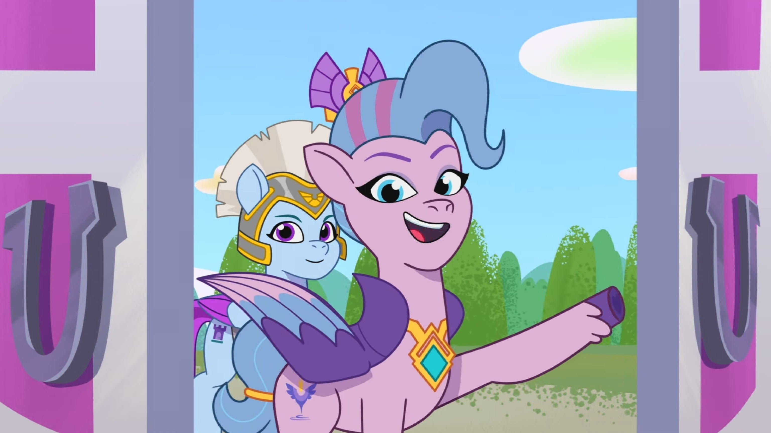 #2985479 - safe, screencap, queen haven, zoom zephyrwing, pegasus, pony ...