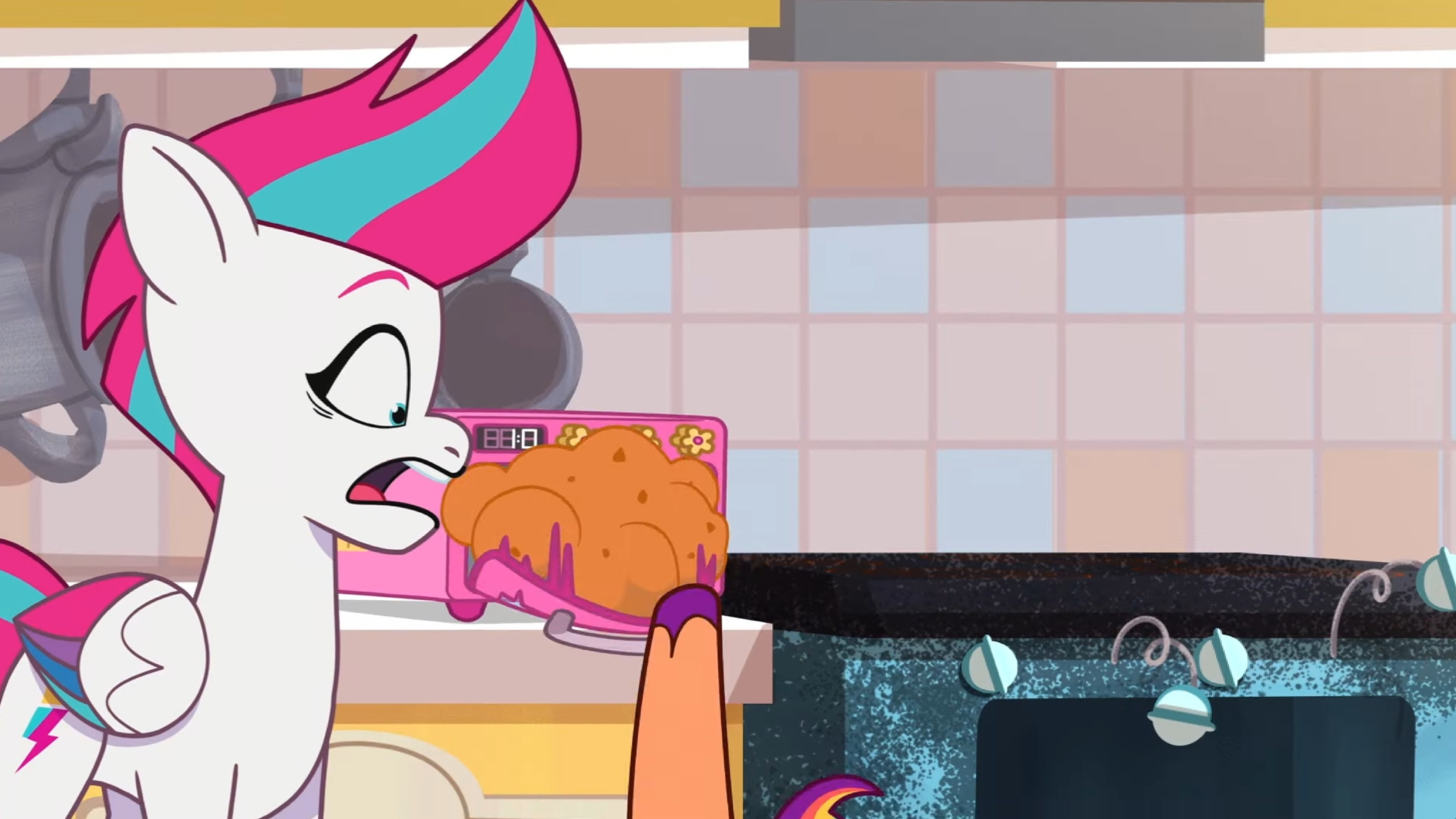 #2985646 - safe, screencap, sunny starscout, zipp storm, earth pony ...