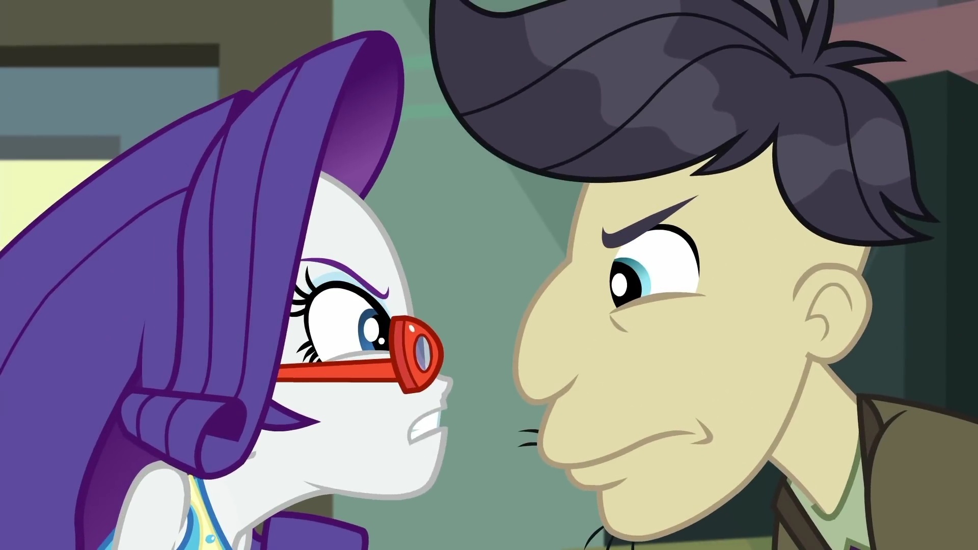 #2989788 - safe, screencap, cranky doodle donkey, rarity, human ...