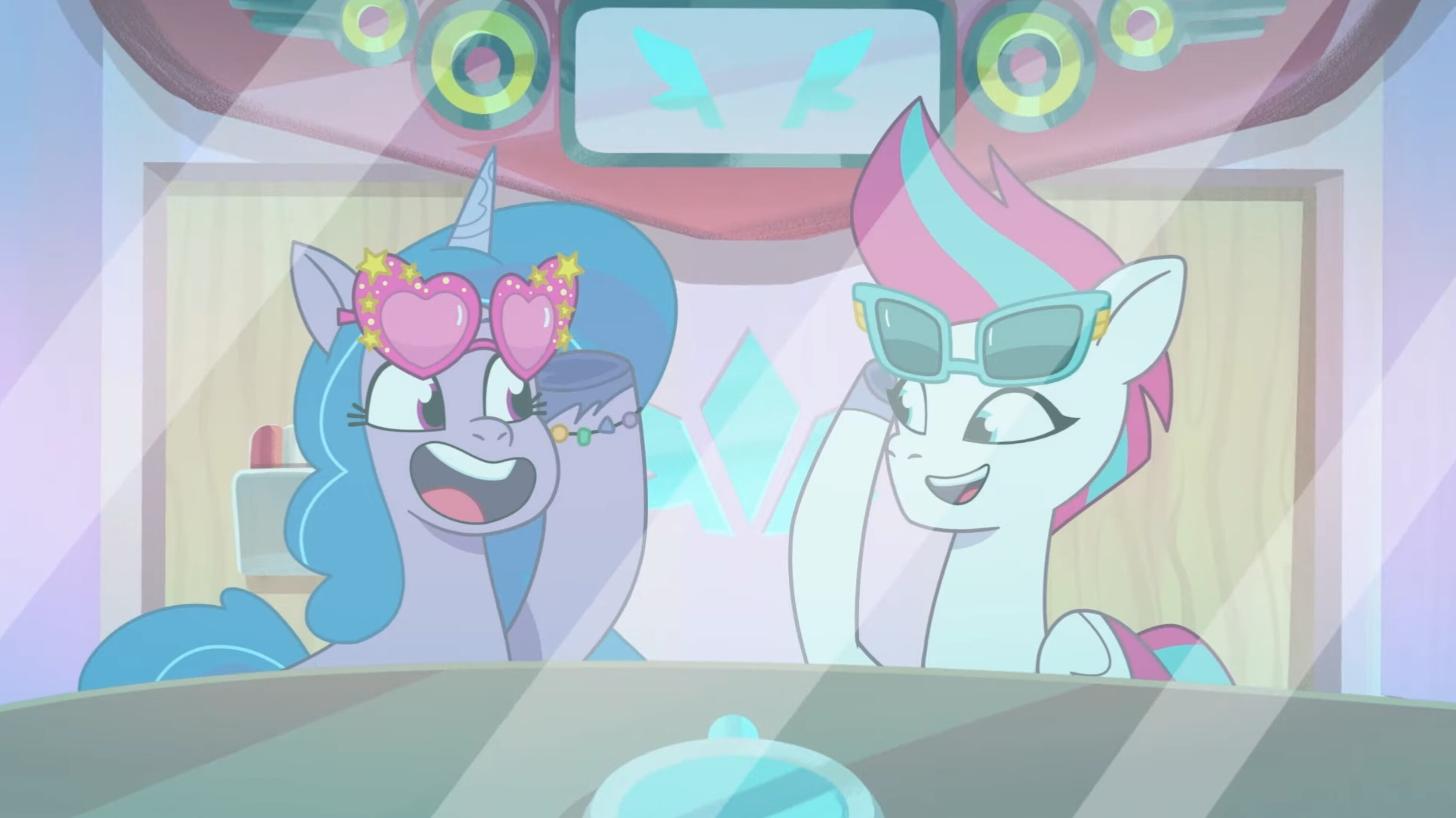 #2991570 - safe, screencap, izzy moonbow, zipp storm, pegasus, pony ...