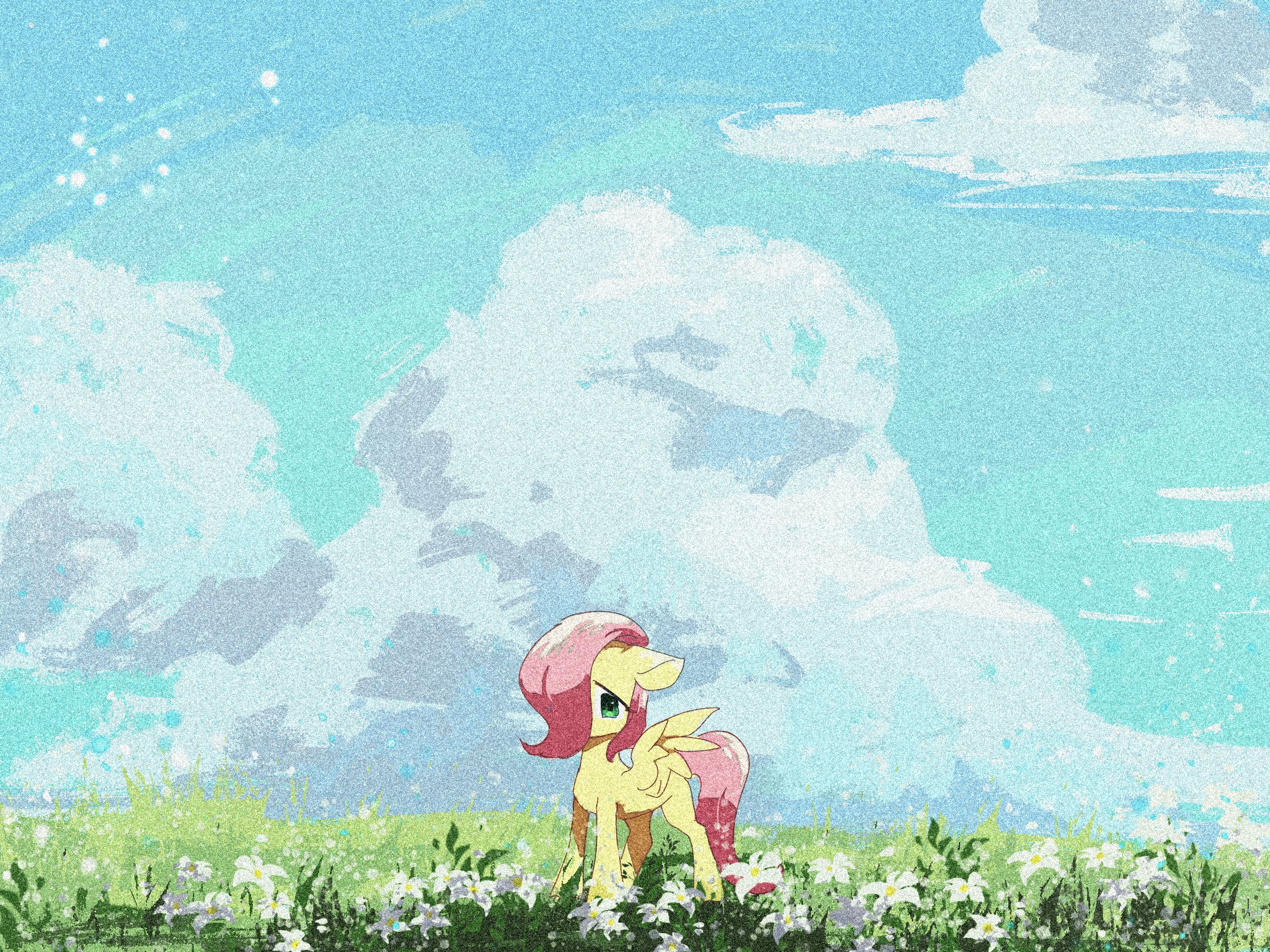 #2996239 - safe, artist:lendftcn, fluttershy, pegasus, pony, g4, blank ...