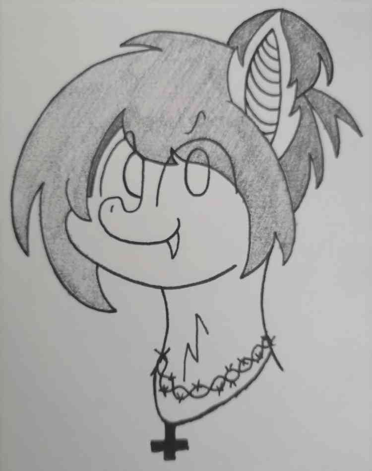 #2980211 - safe, artist:spoopygirl, oc, oc:bloody bones, bat pony, bat ...