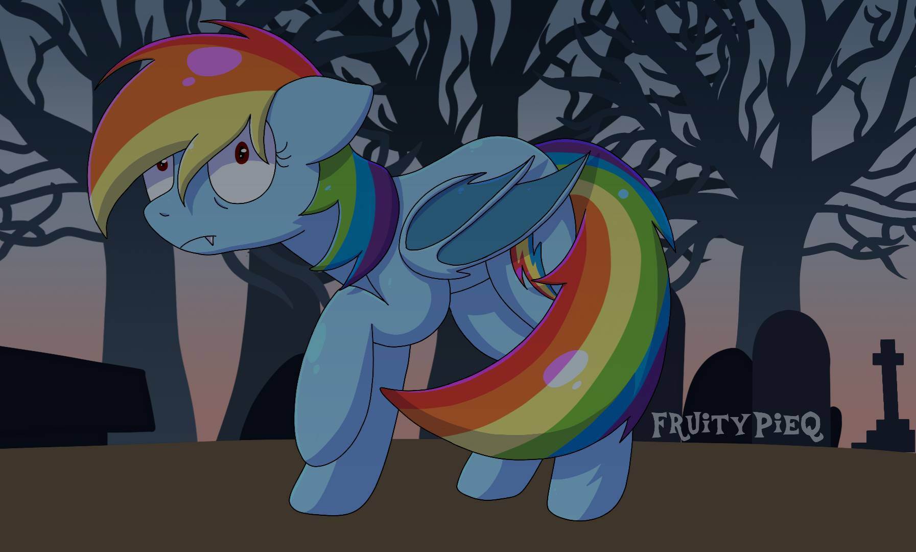 #2981978 - safe, alternate version, artist:fruiitypieq, artist:shycookieq, rainbow dash, bat ...