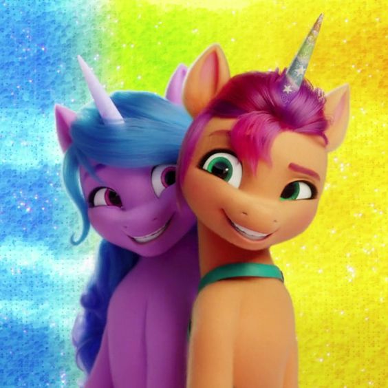 #2984008 - safe, screencap, izzy moonbow, sunny starscout, earth pony ...