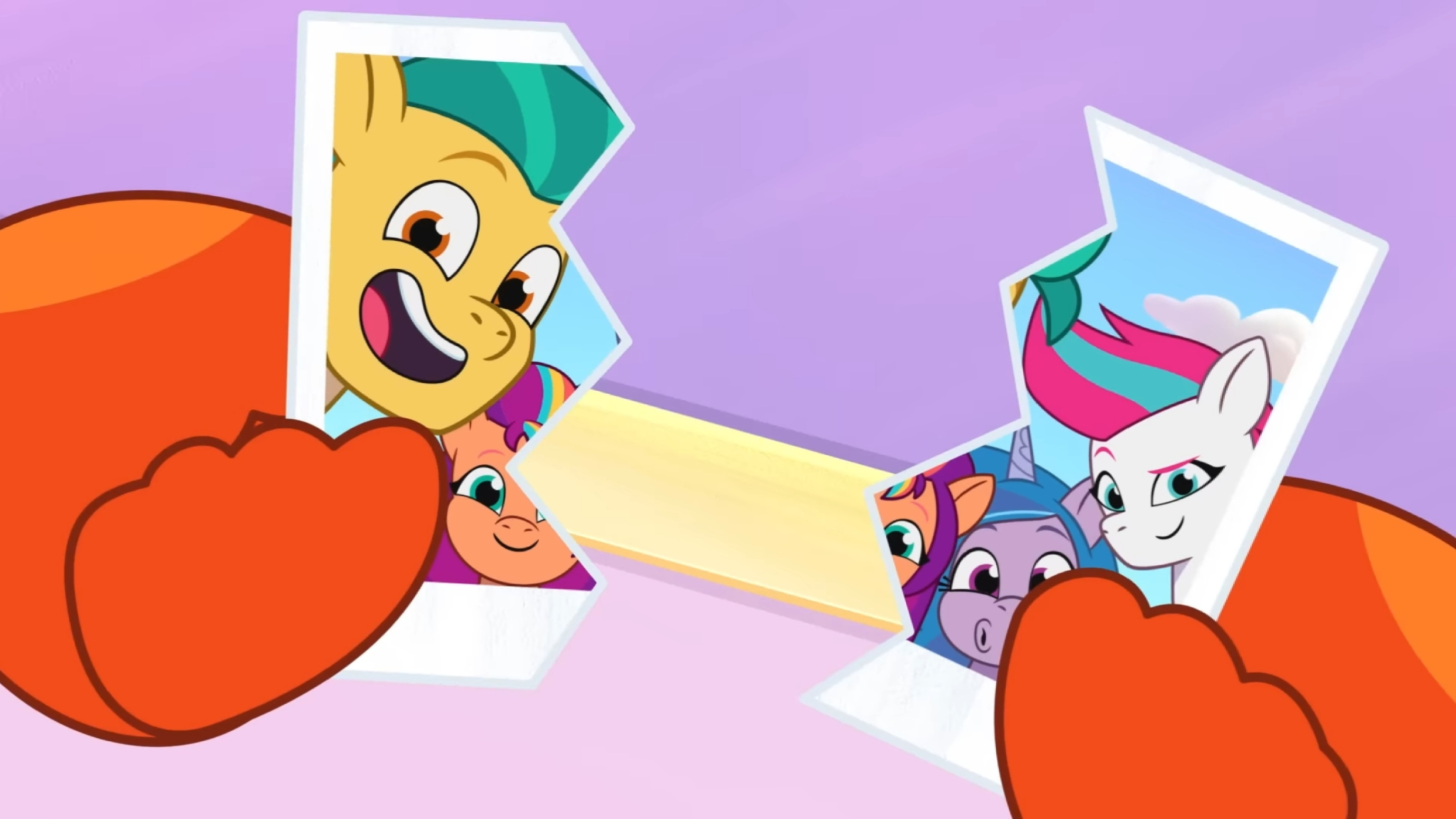 #2984382 - safe, screencap, hitch trailblazer, izzy moonbow, mcsnips-a ...