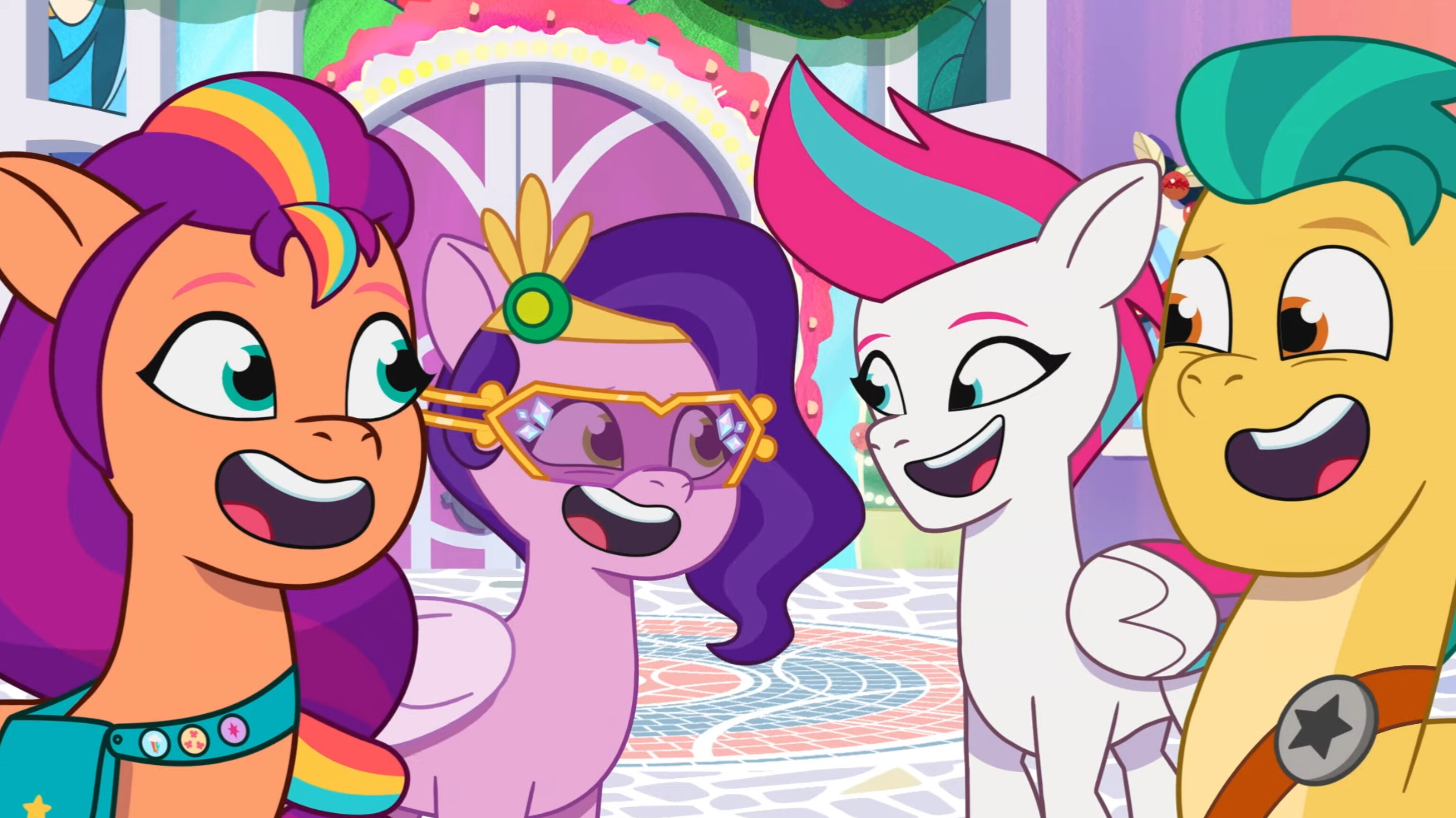 #3008689 - safe, screencap, hitch trailblazer, pipp petals, sunny ...