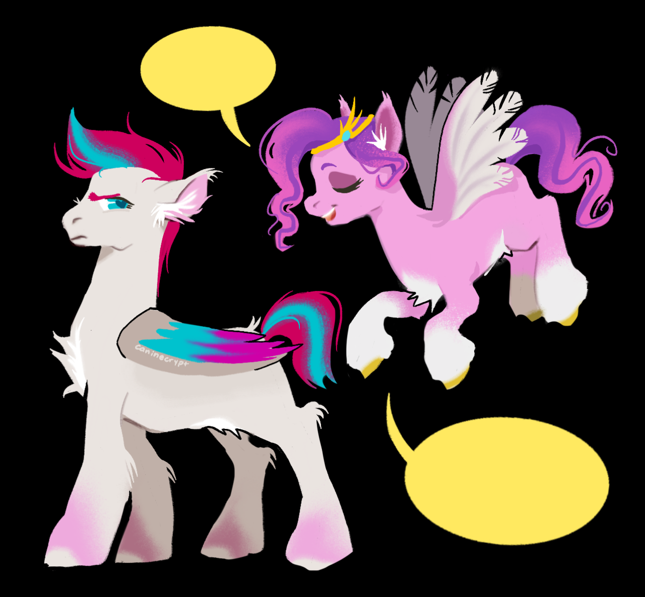 #3008937 - safe, artist:caninecrypt, pipp petals, zipp storm, pegasus ...