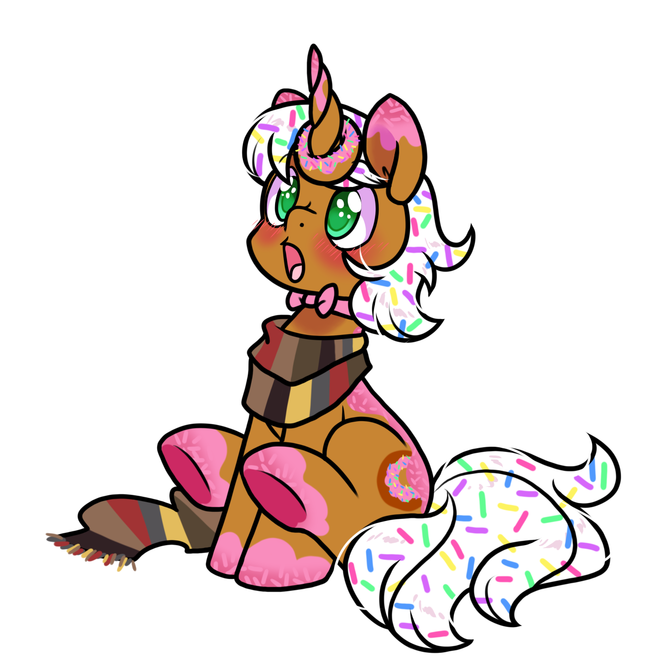 #3009210 - safe, artist:paperbagpony, oc, oc only, oc:donut daydream, pony, 2023 community ...