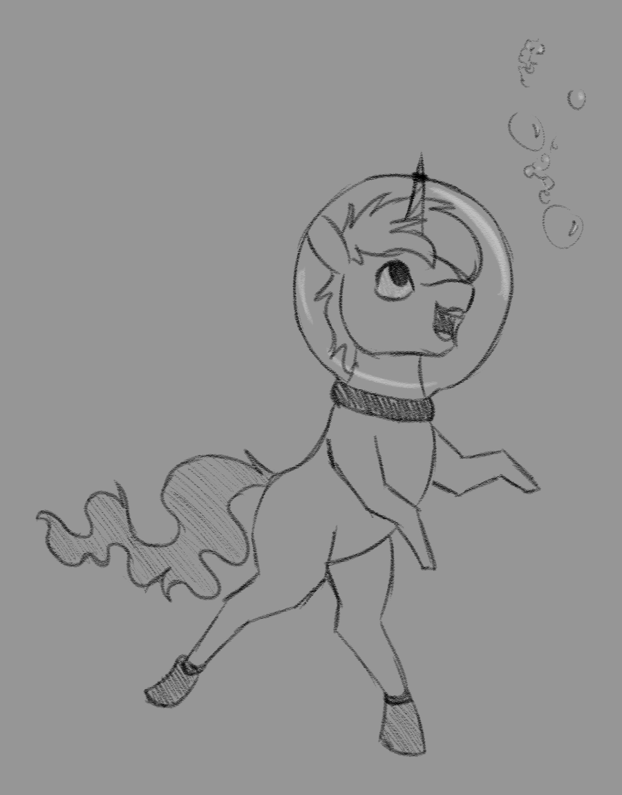 #3009411 - safe, artist:stray prey, oc, oc only, oc:lucent, pony, unicorn, solo, underwater ...