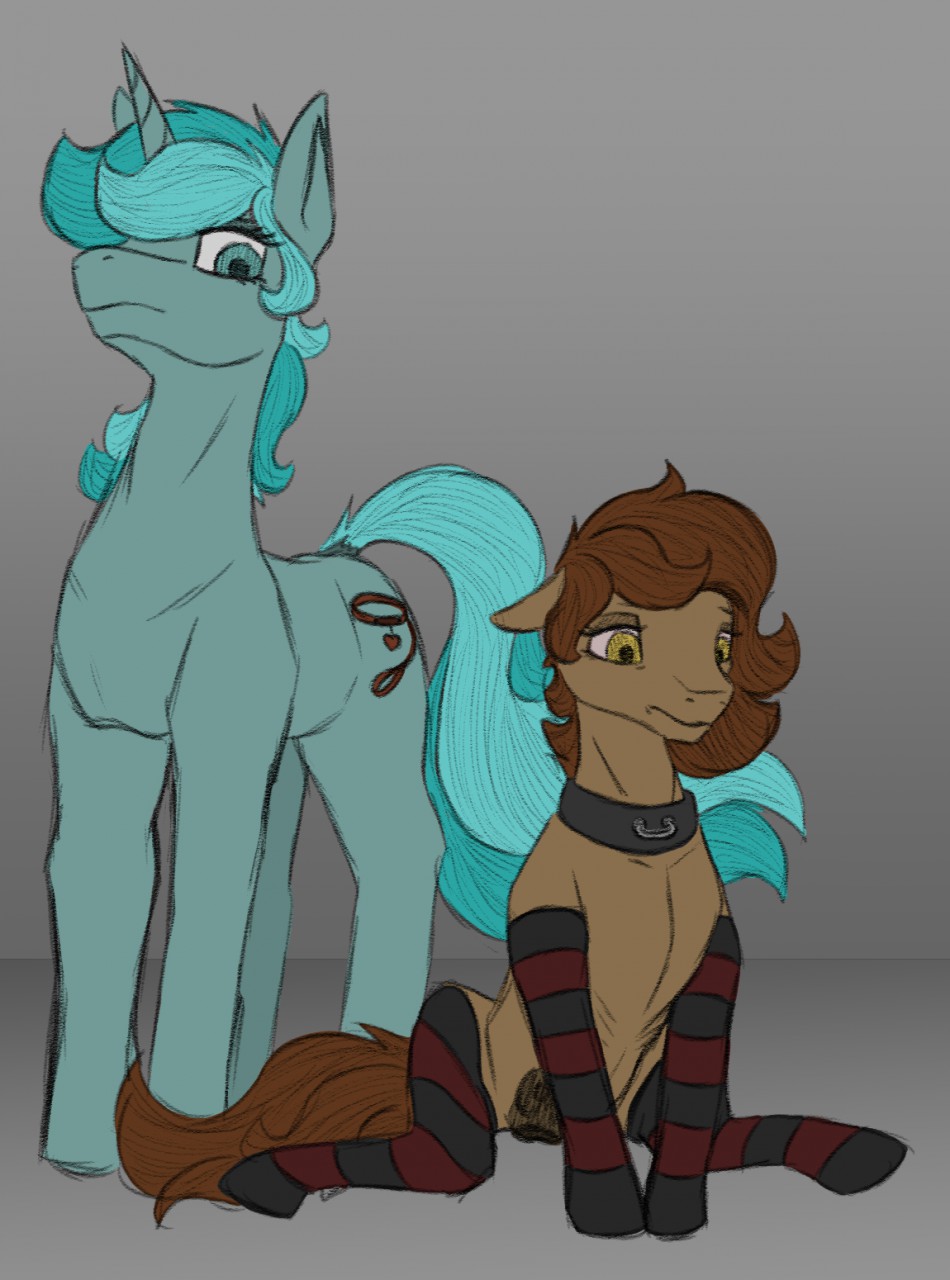 #3009507 - explicit, artist:stray prey, oc, oc only, oc:coffee cup, earth pony, pony, unicorn ...