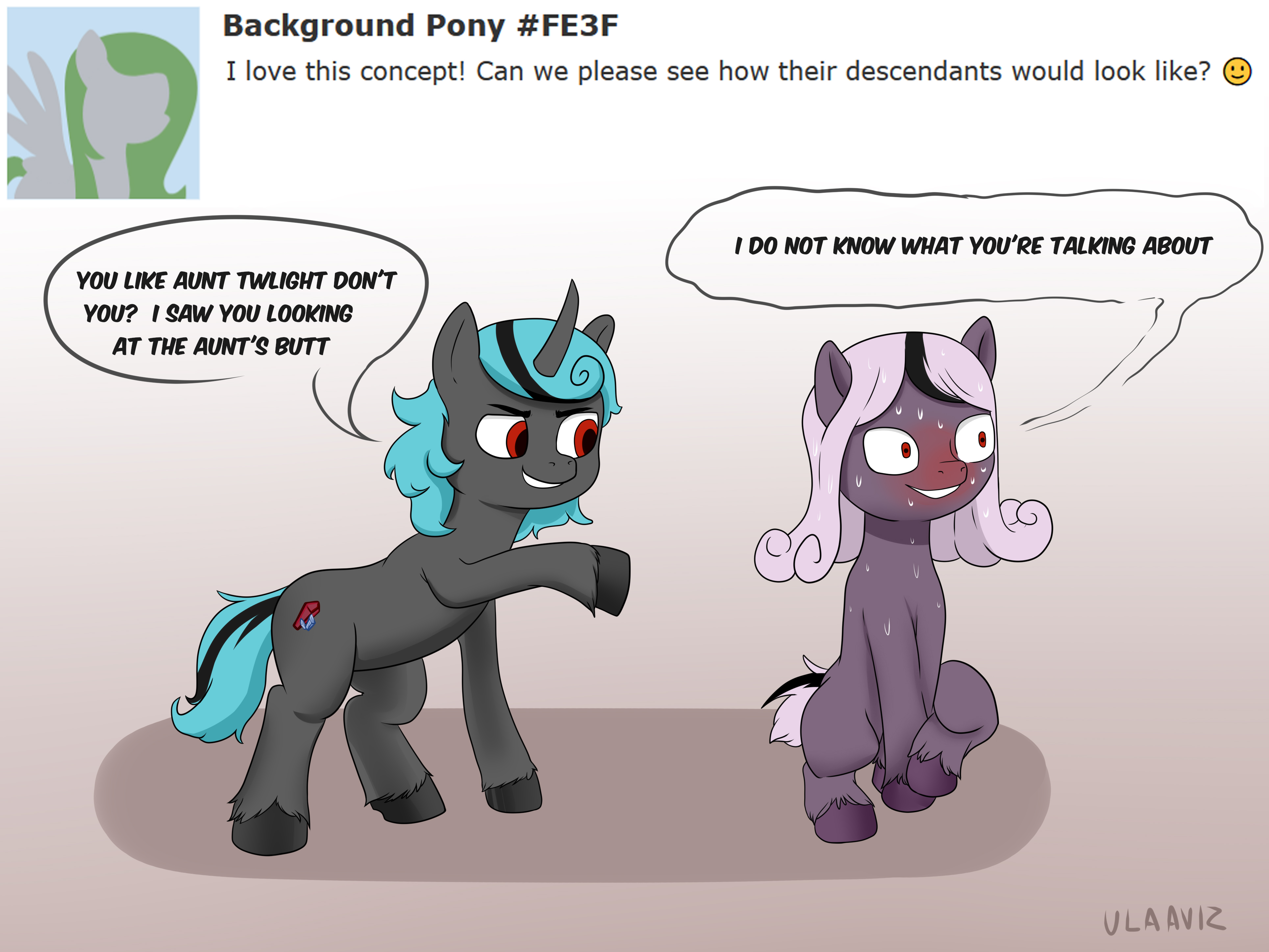 #3011495 - suggestive, artist:ulaaviz, oc, oc only, unnamed oc, earth ...