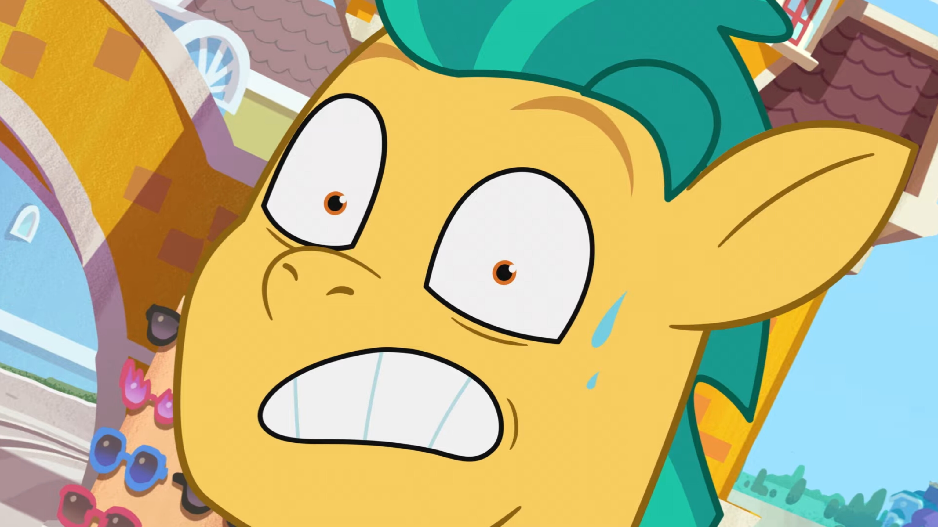 #3012581 - safe, screencap, hitch trailblazer, earth pony, pony, a day ...