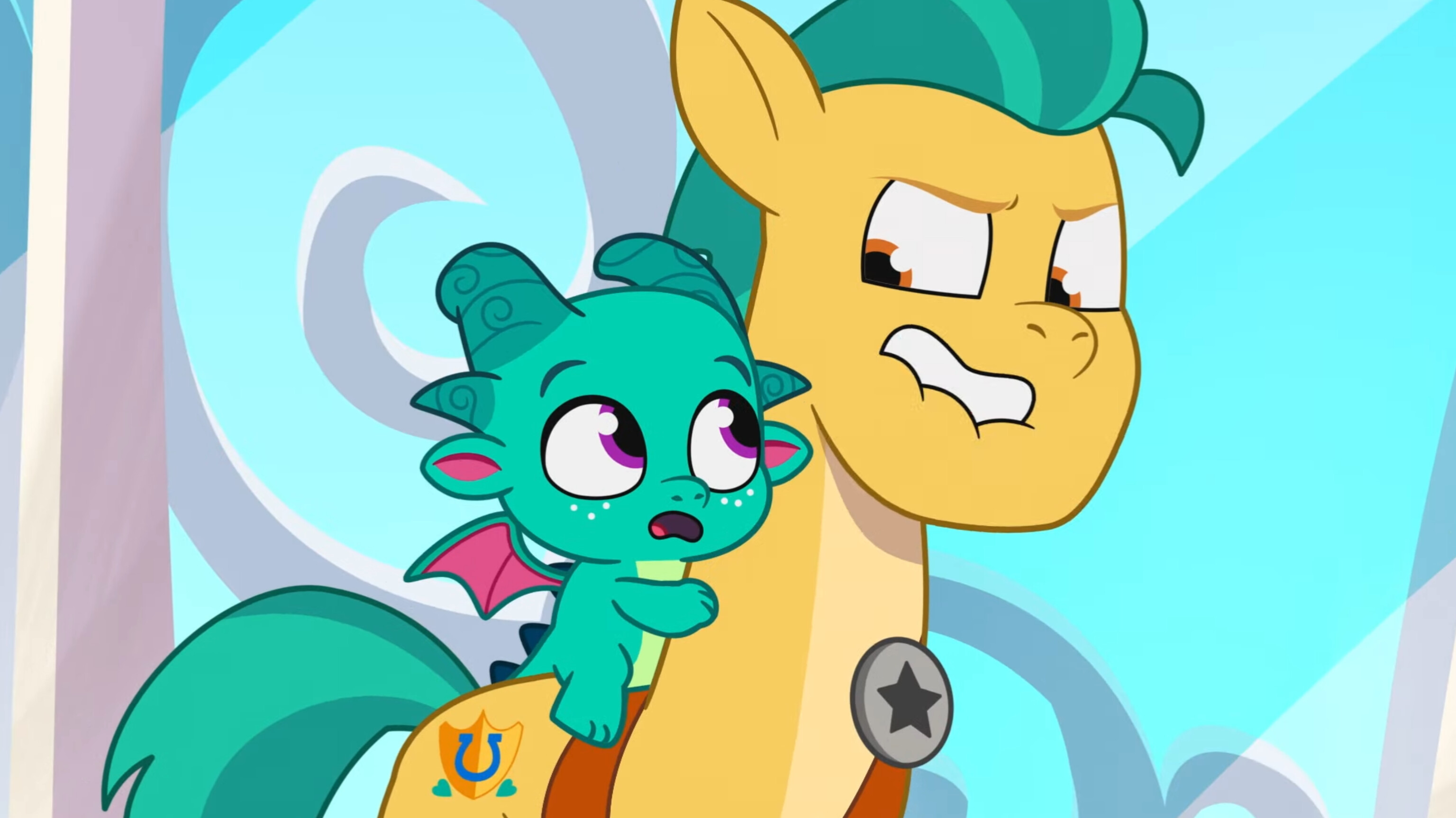 #3013218 - safe, screencap, hitch trailblazer, sparky sparkeroni ...