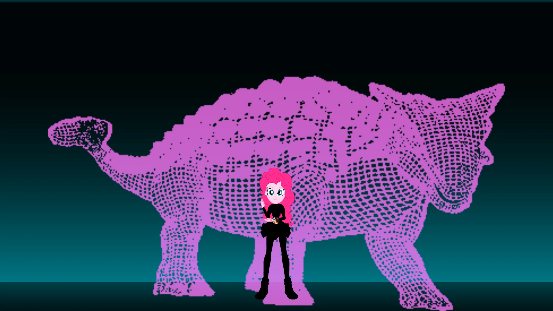 #3013884 - safe, pinkie pie, ankylosaurus, dinosaur, human, equestria ...