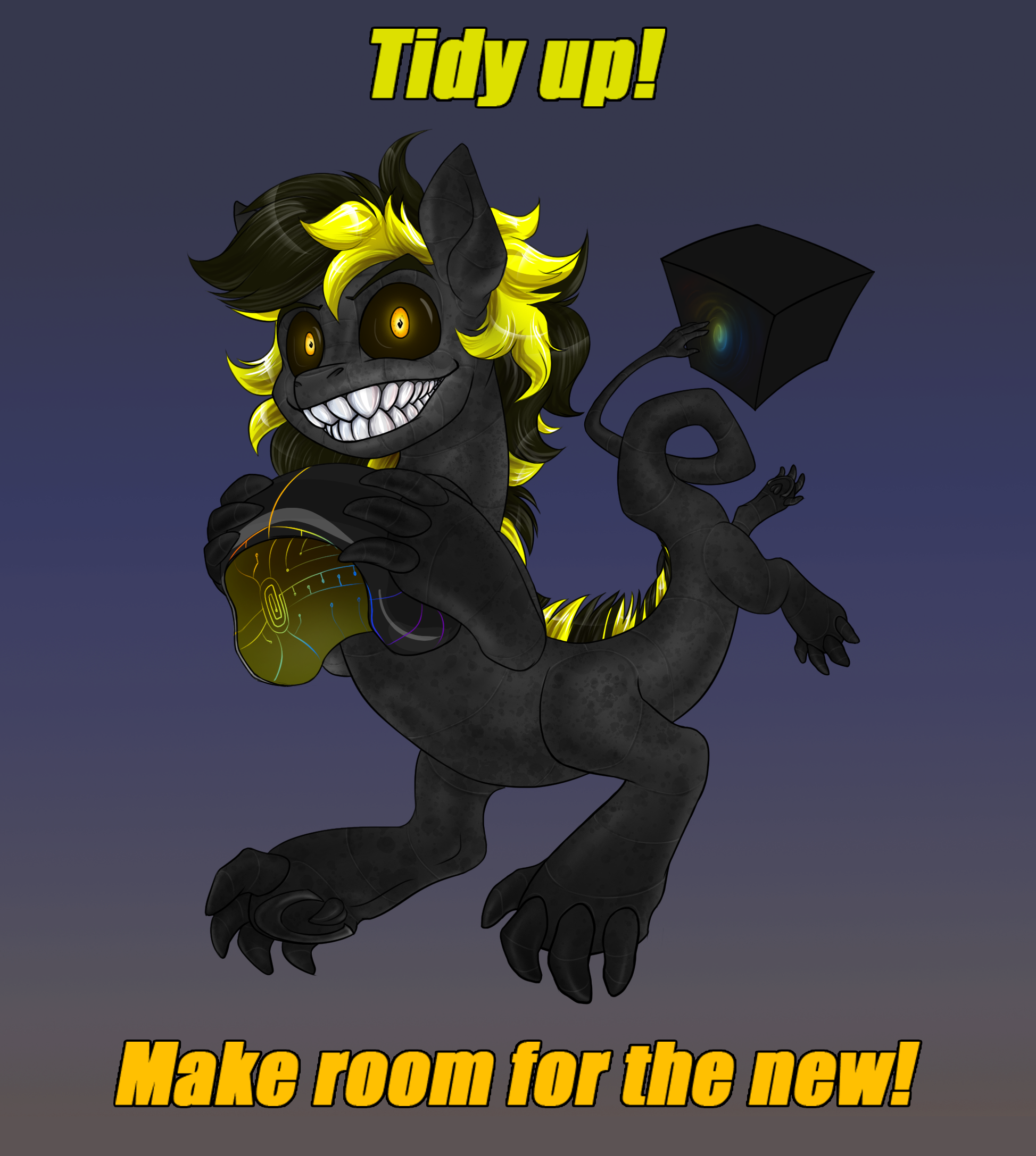 #3014584 - safe, artist:jehr, oc, oc:jehr, earth pony, lizard, lizard ...