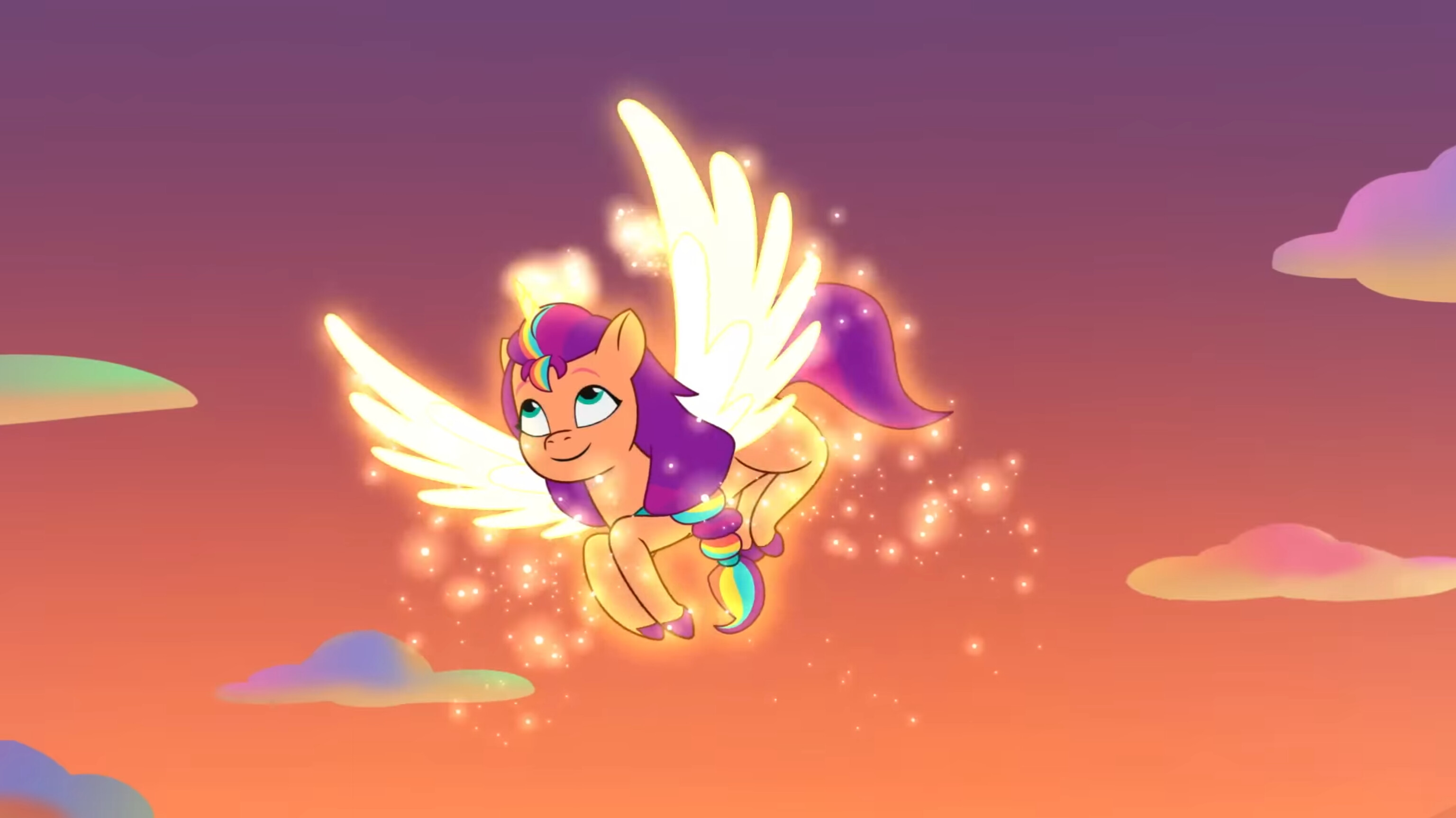 #3017654 - safe, screencap, sunny starscout, alicorn, pony, firework ...