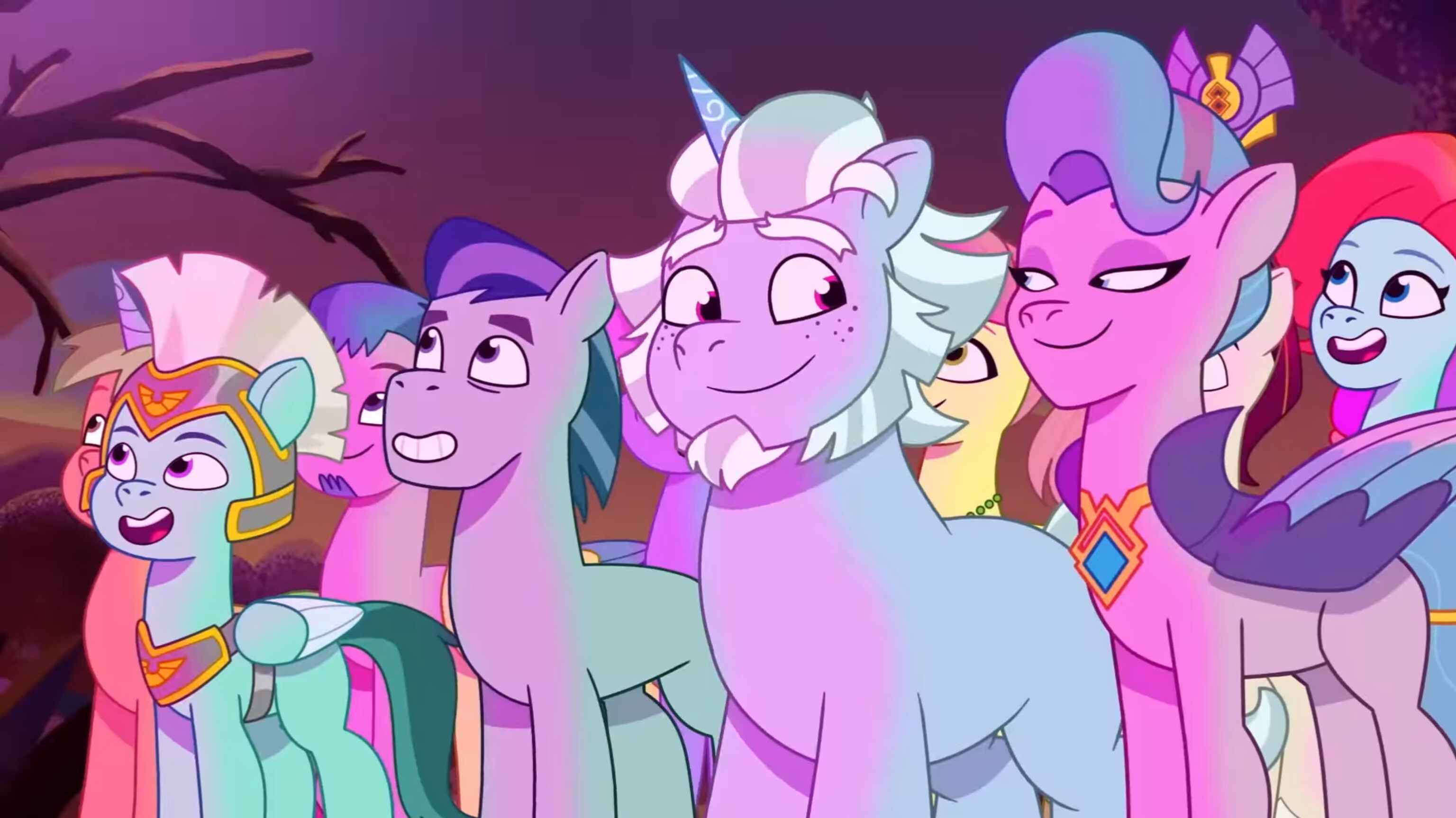 #3017795 - safe, screencap, alphabittle blossomforth, cherry prancer, grassy hills, jazz hooves ...