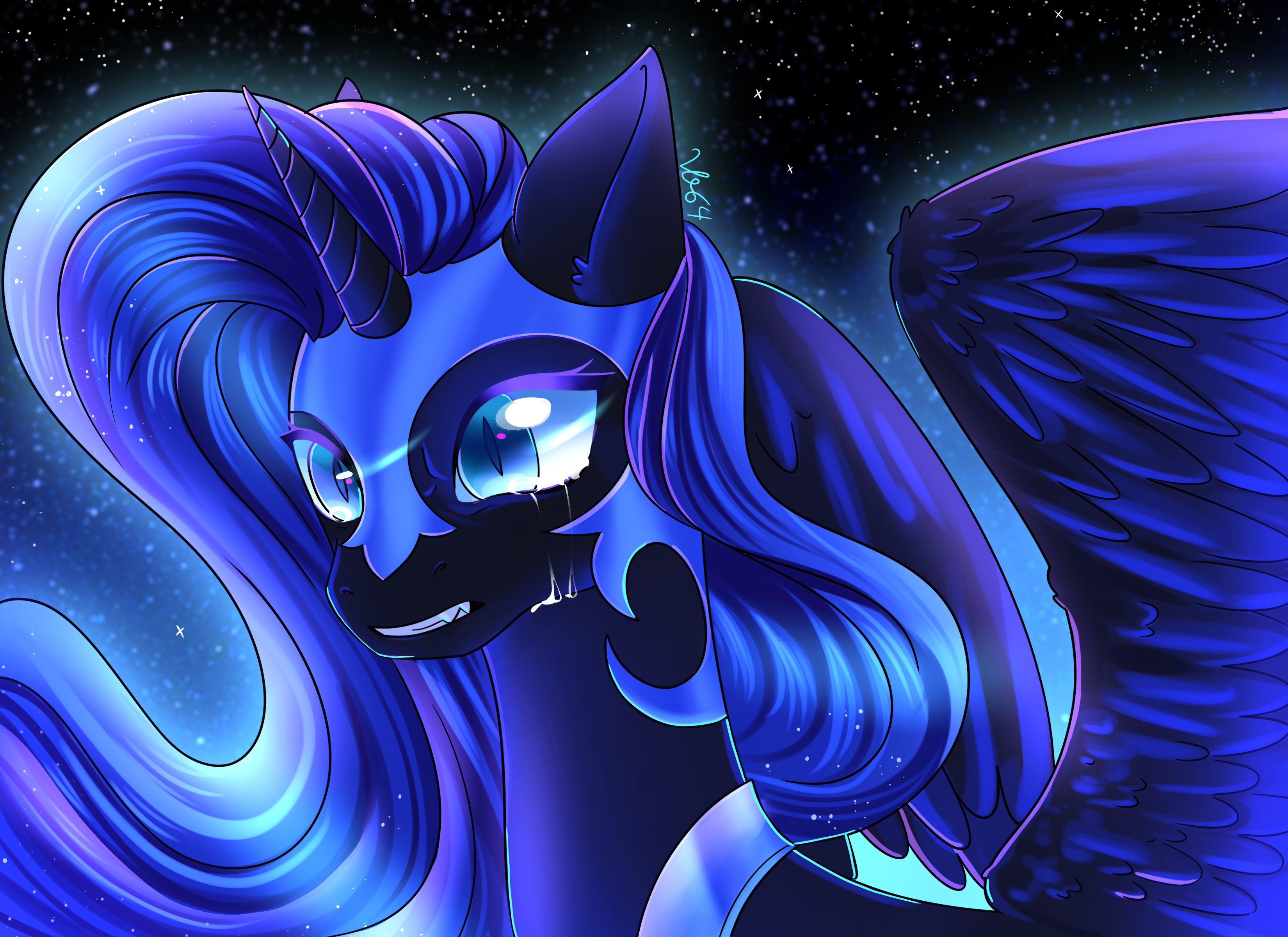 #3001406 - safe, artist:virtualb0y, nightmare moon, alicorn, pony, g4 ...