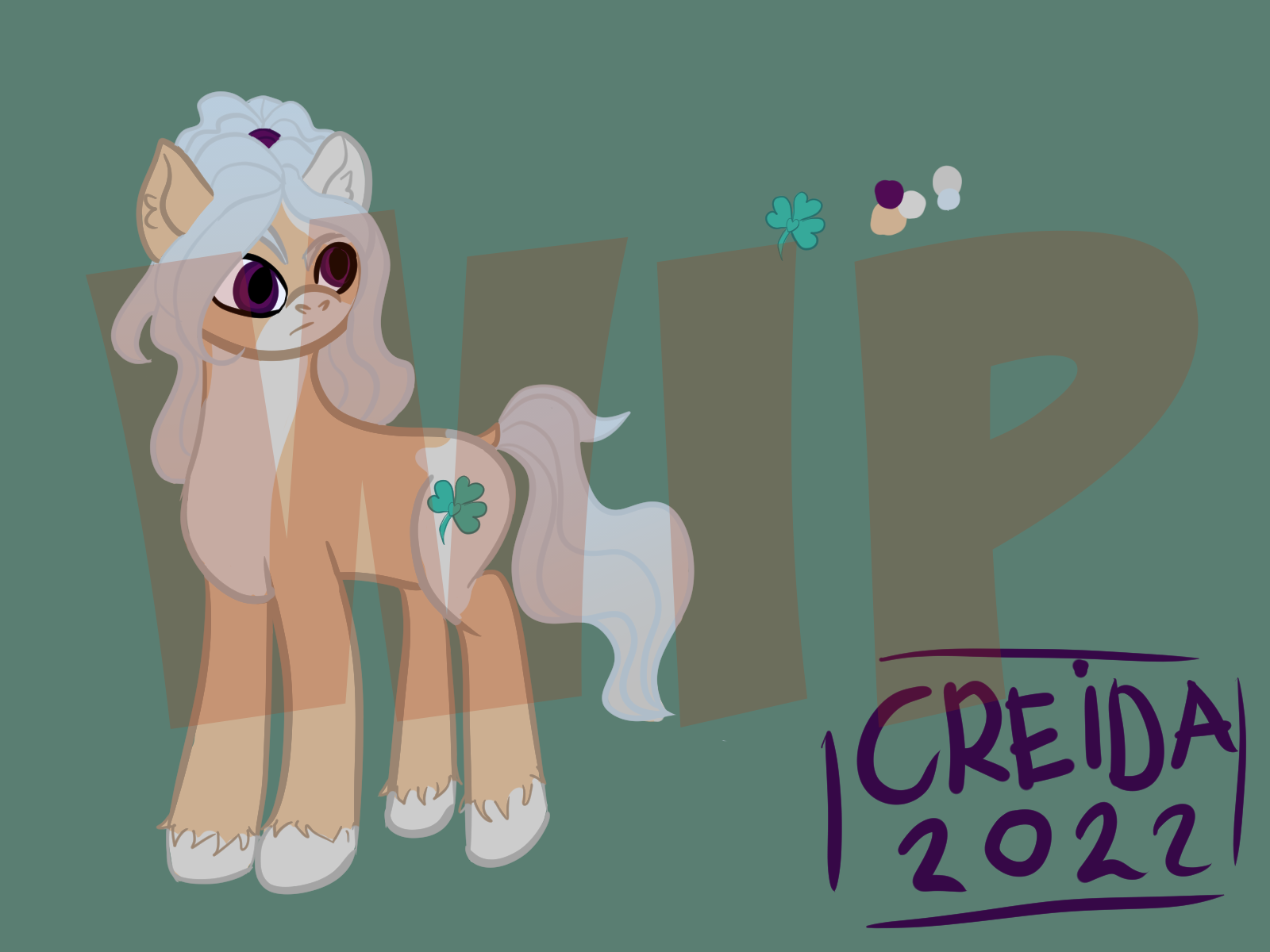 #3001984 - safe, artist:creida, oc, earth pony, pony, reference sheet ...