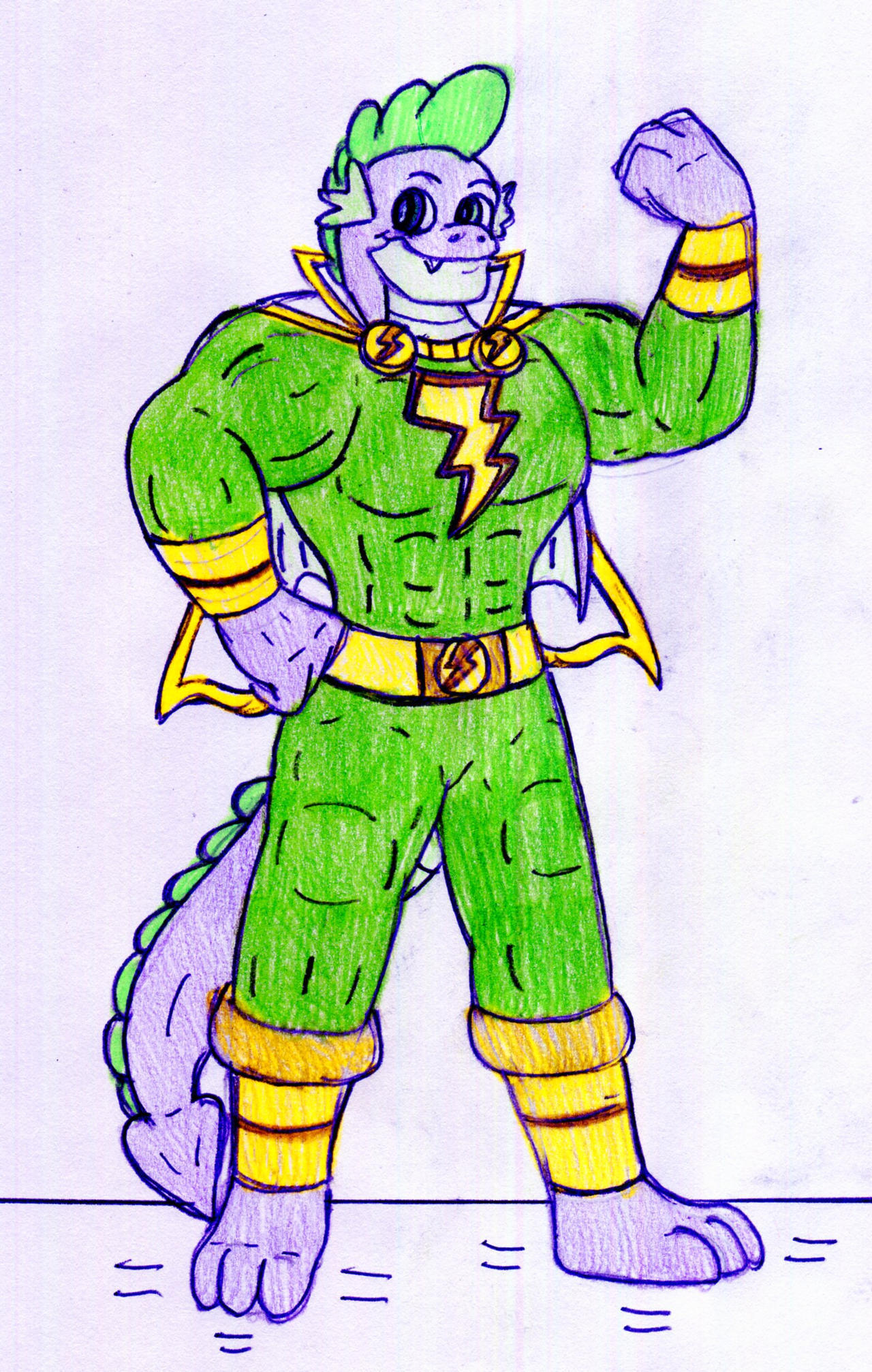 #2817398 - safe, artist:jose-ramiro, spike, dragon, g4, dc comics ...