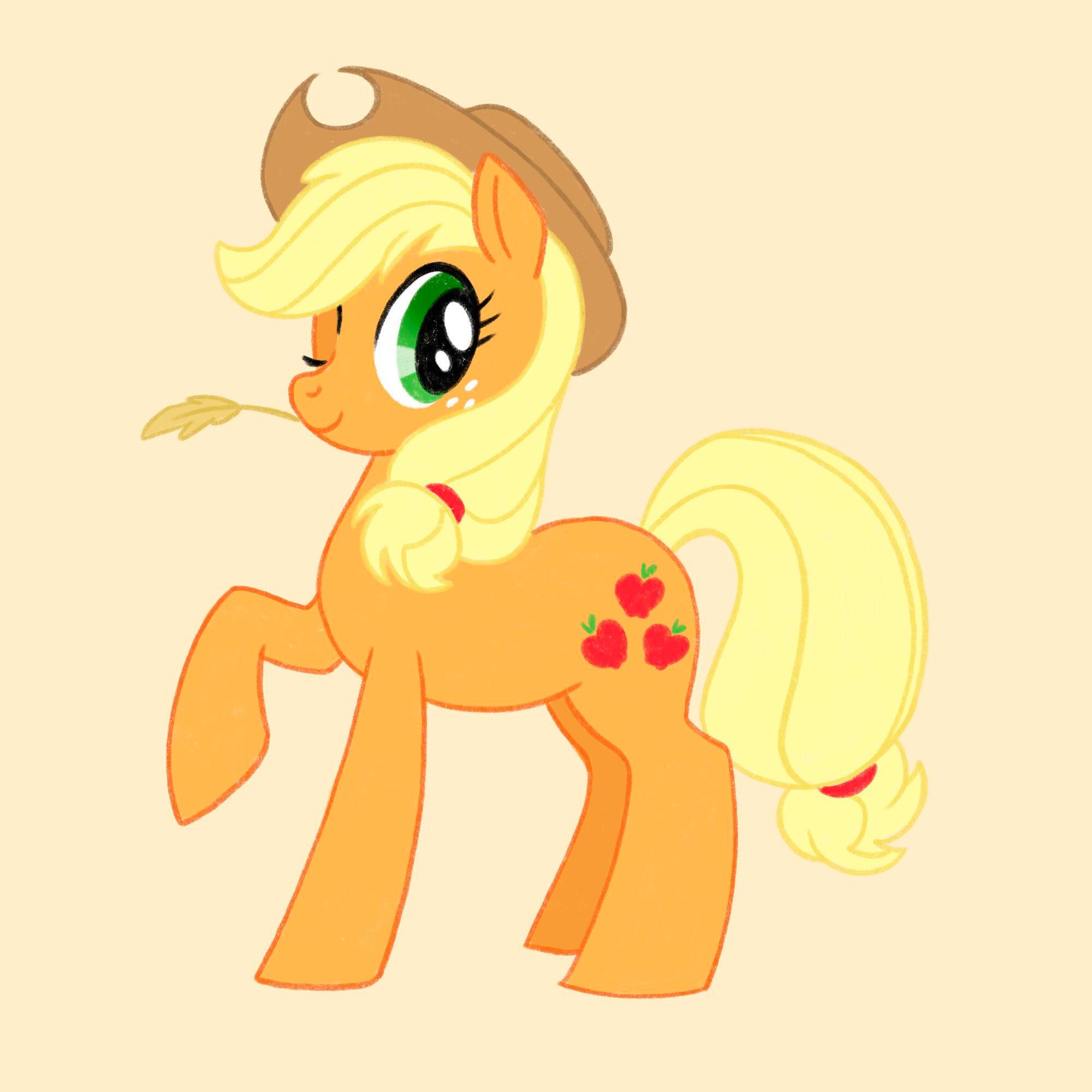 #2821151 - safe, artist:mediocremare, applejack, earth pony, pony, g4 ...