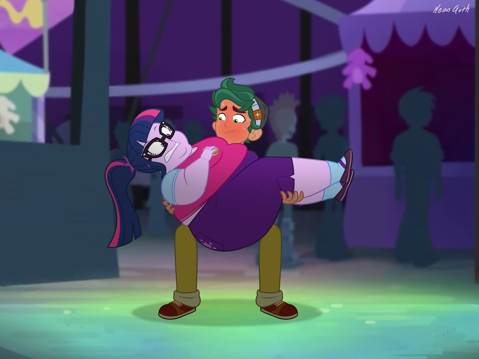 #2821268 - safe, artist:neongothic, sci-twi, timber spruce, twilight ...