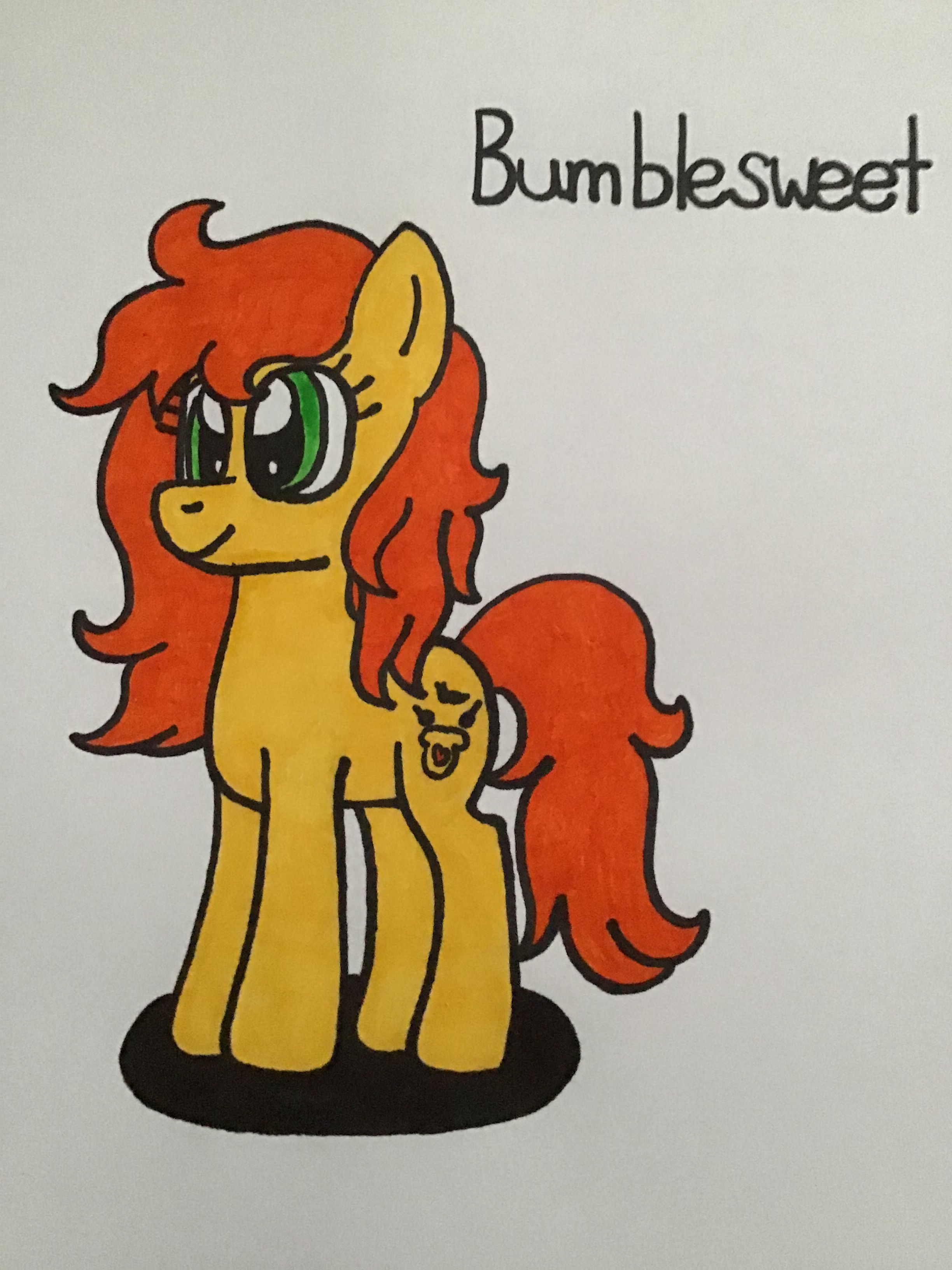 #2838065 - safe, artist:maddiedraws5678, bumblesweet (g3), earth pony ...