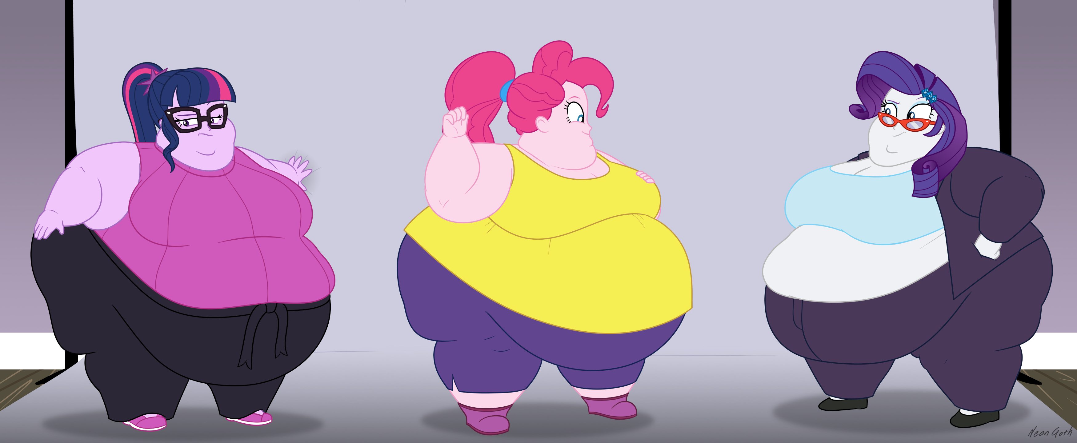 2840039 Suggestive Artistneongothic Pinkie Pie Rarity Sci Twi Twilight Sparkle