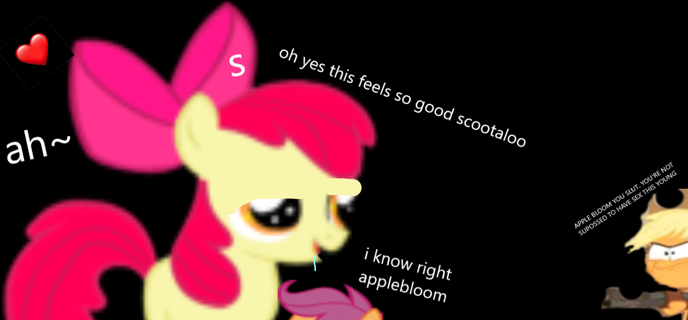 #2868070 - explicit, edit, apple bloom, applejack, scootaloo, earth ...
