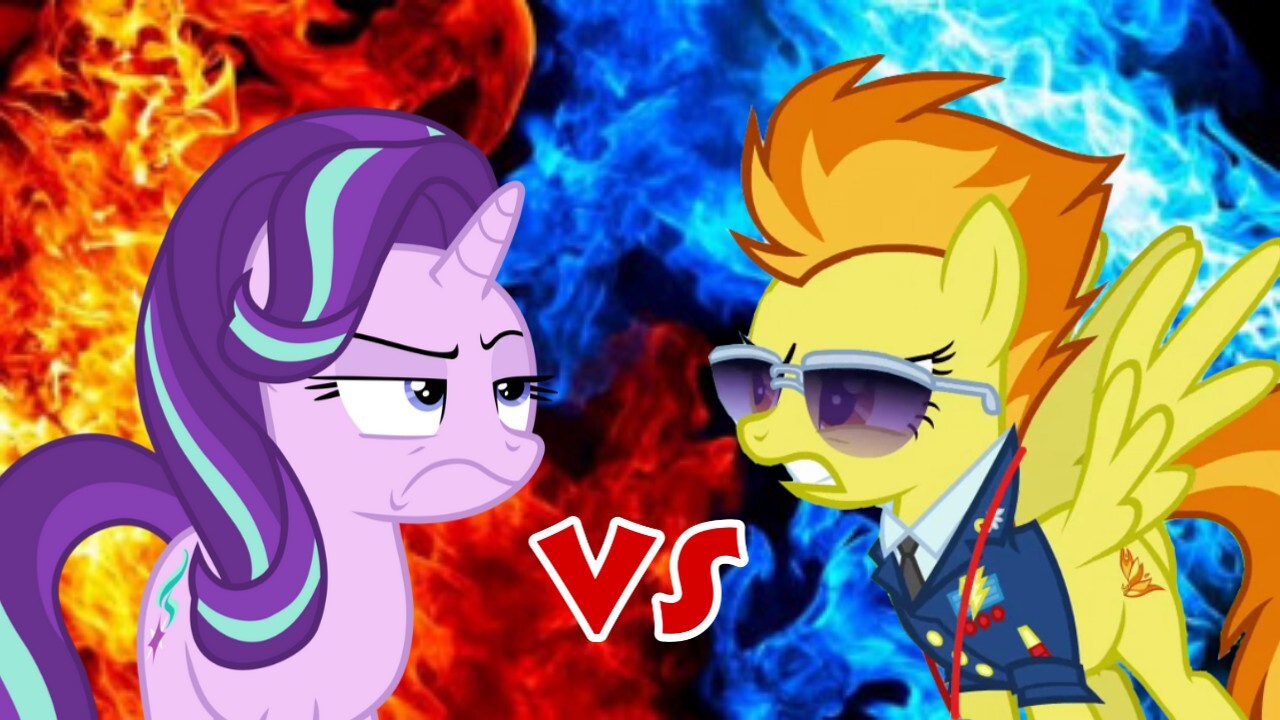 #2882247 - safe, spitfire, starlight glimmer, angry, duel, spitfire is ...