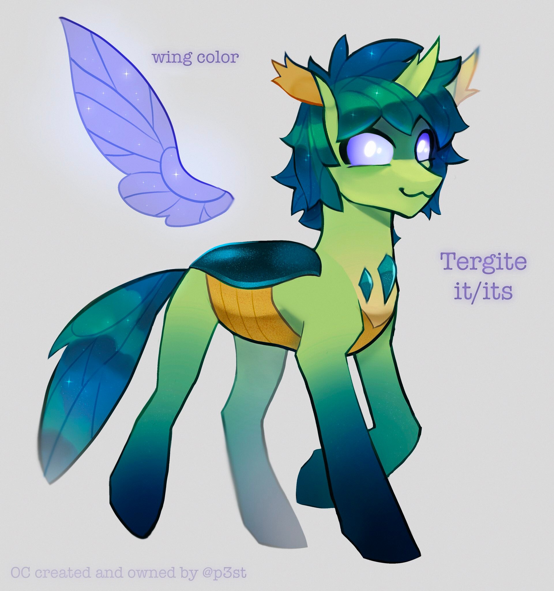 #2883535 - safe, artist:draw3, oc, oc only, changedling, changeling, changedling oc, changeling ...