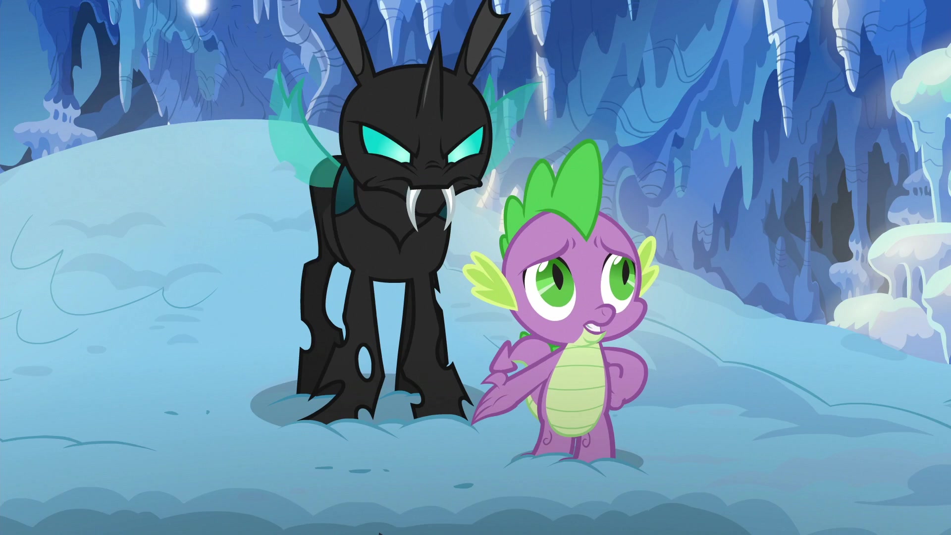 #2906595 - safe, screencap, spike, thorax, changeling, dragon, g4, my ...