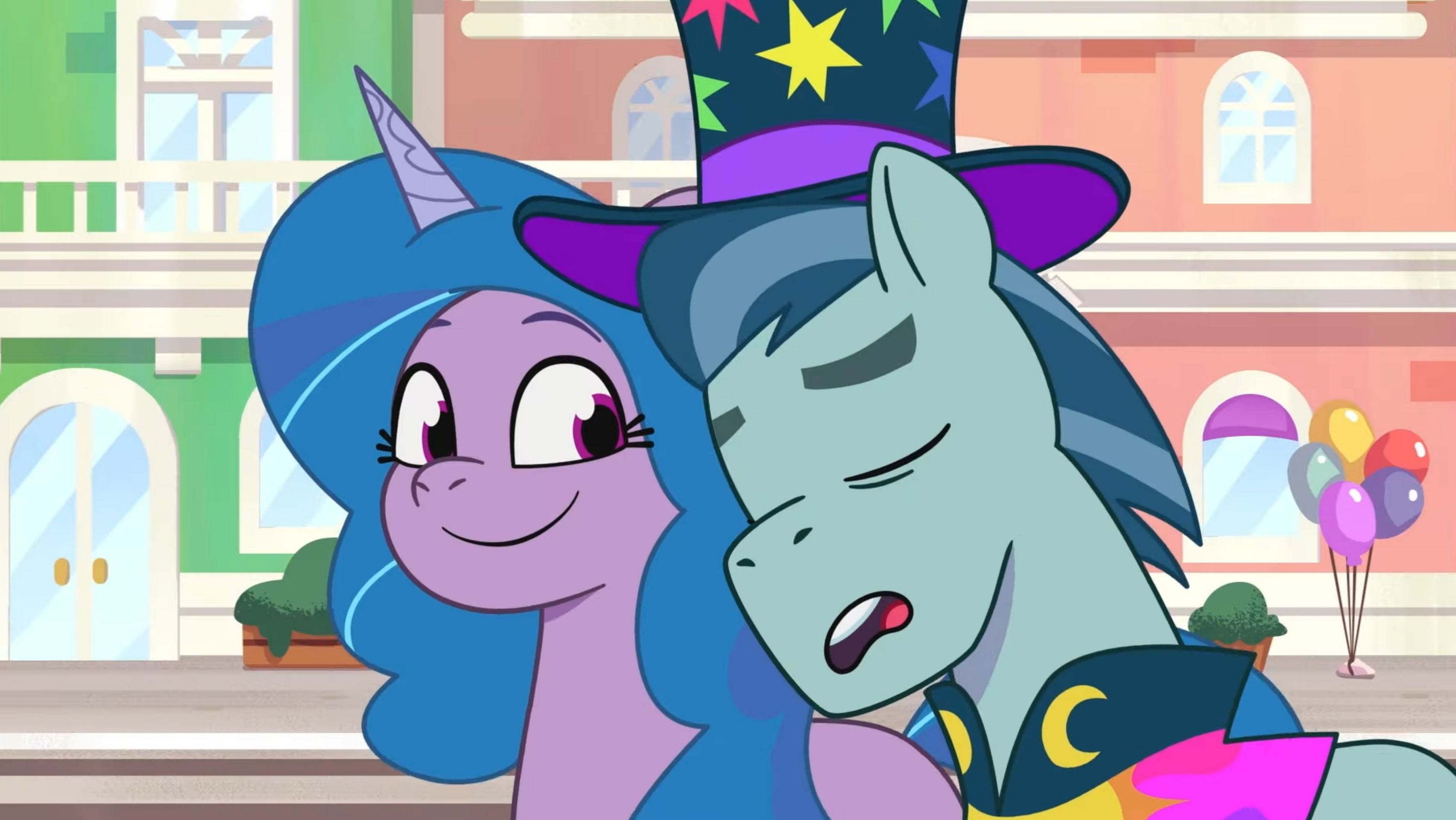 #2916406 - safe, screencap, izzy moonbow, rufus, earth pony, pony ...